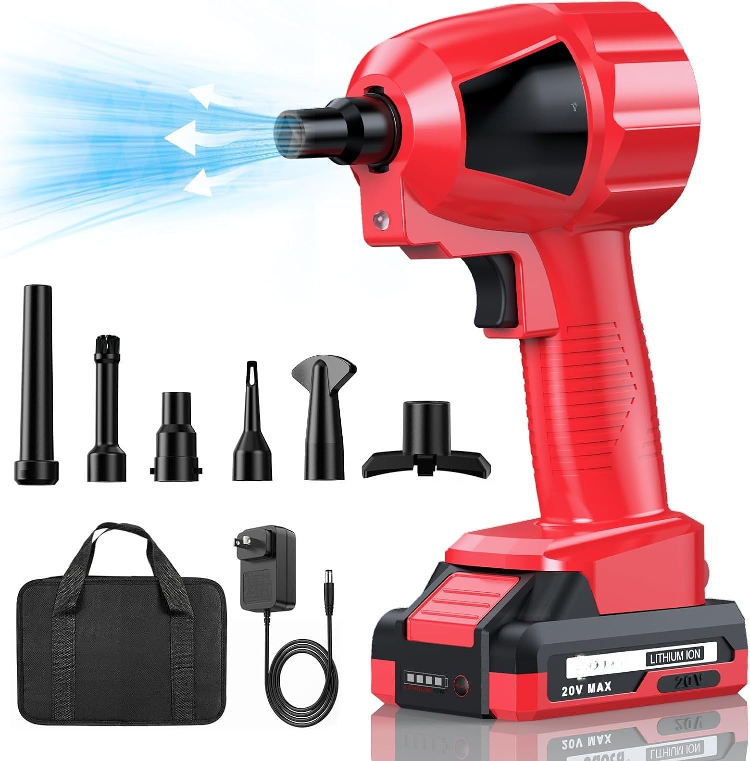 Duster | 200,000 RPM Turbo Air Blower | 6 Nozzles for PC, Electronics ...