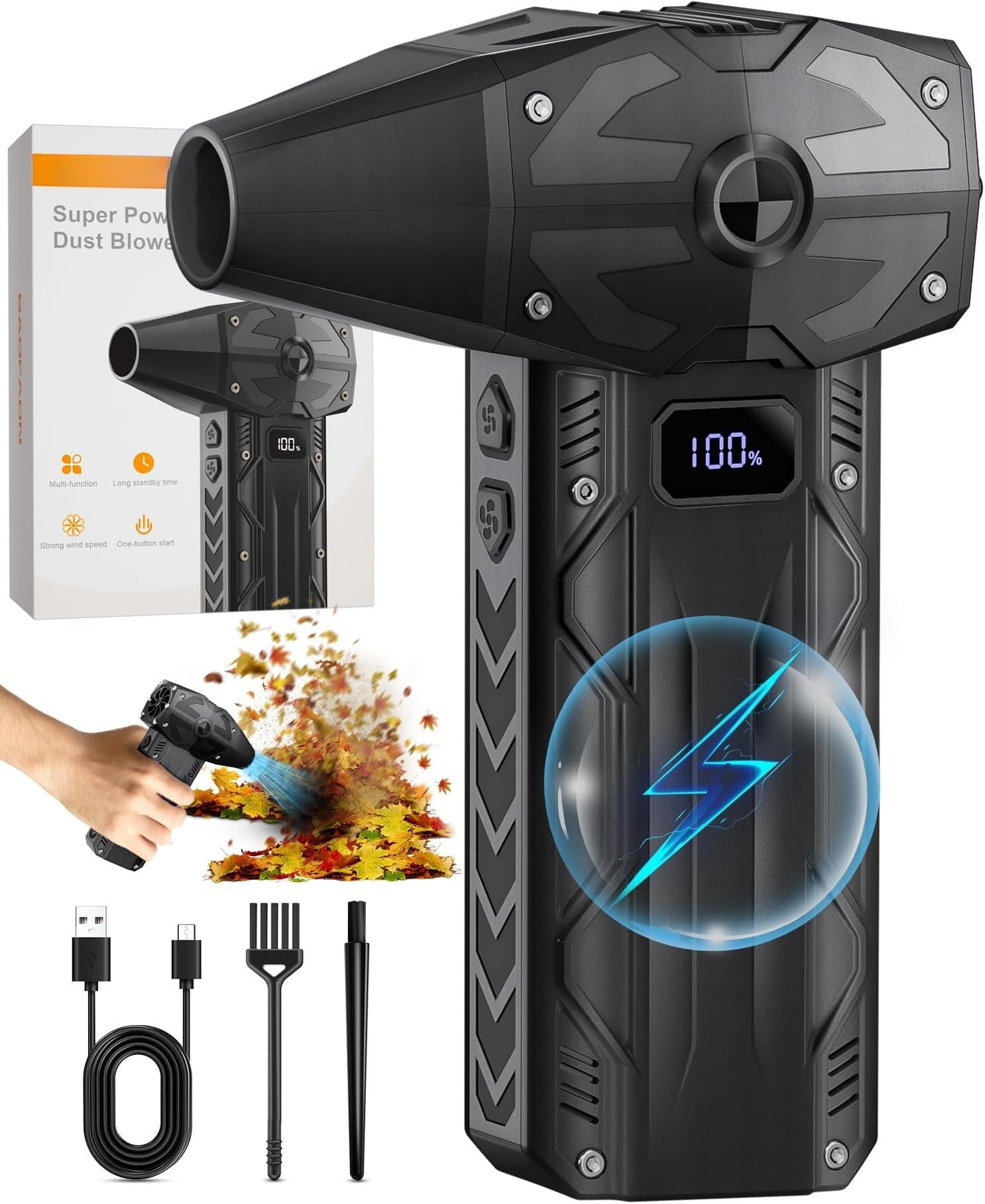 Duster - 200000RPM Air Blower with 4 Adjustable Gears, Storm Fan ...