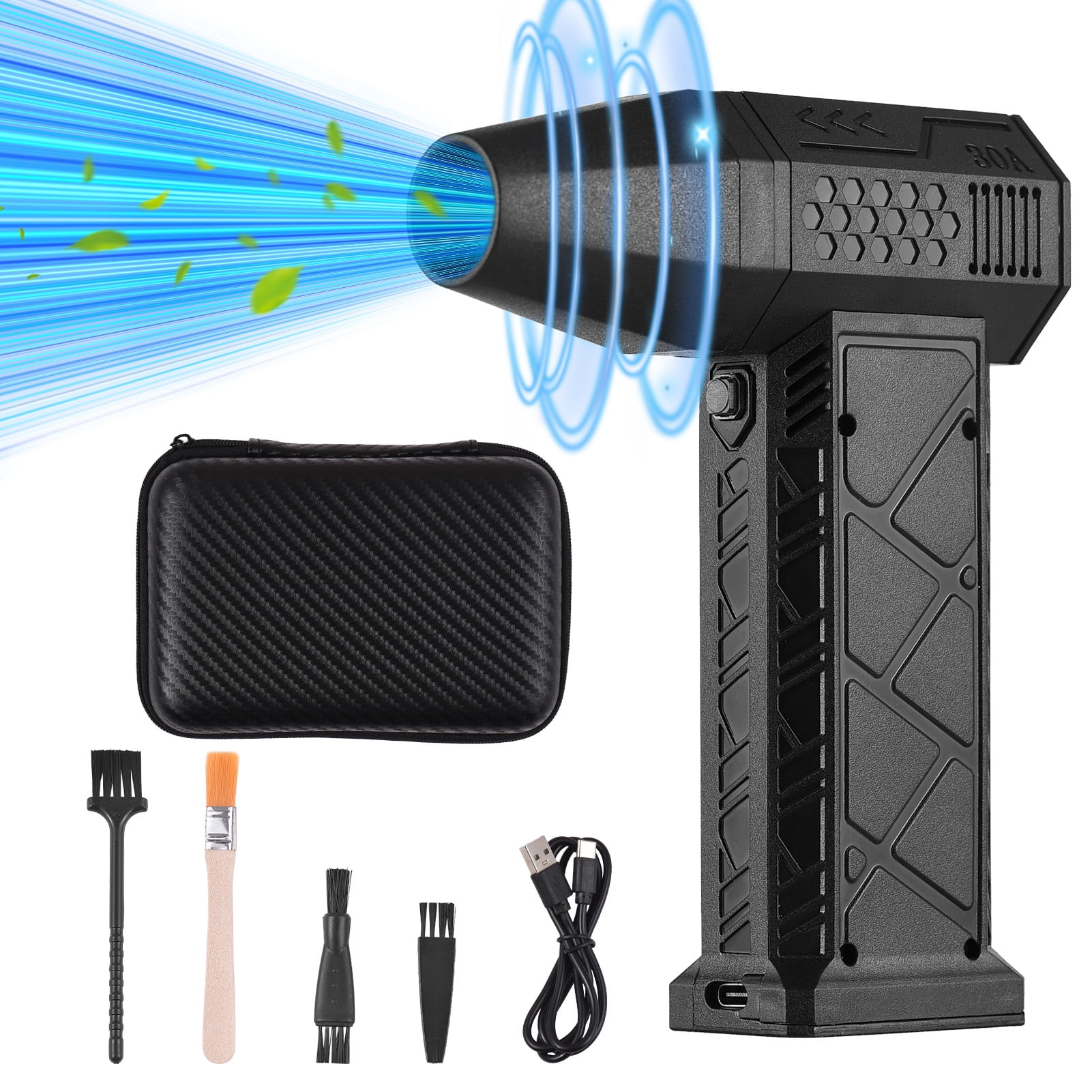 Duster Electric Air Duster 130000RPM Brushless Motor Stepless Wind ...