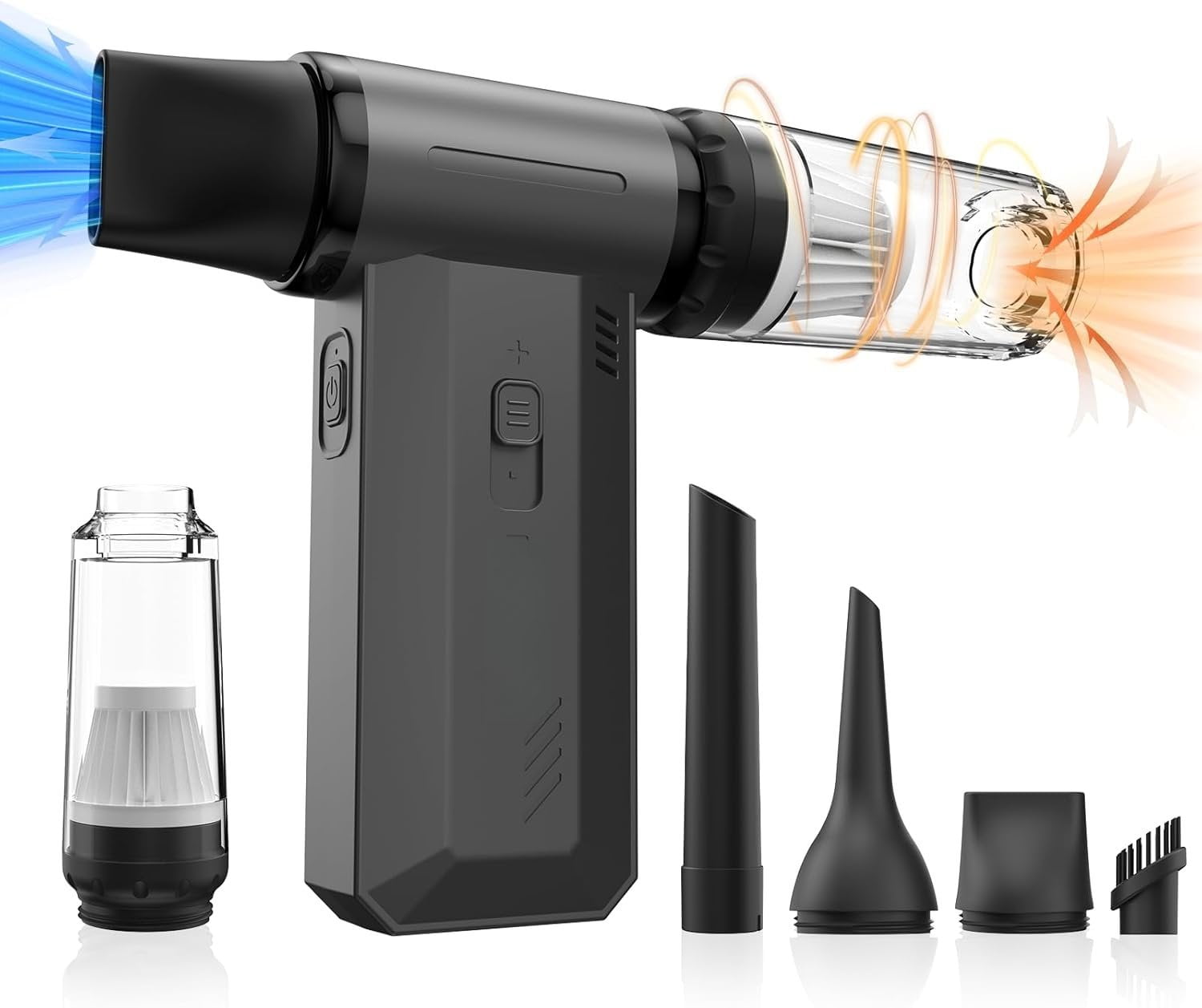 Duster, Power Cordless Air Duster, 2 in 1 Air Blower and Vacuum ...