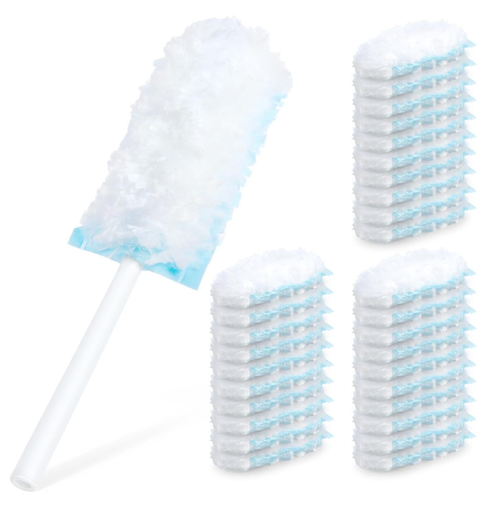 Duster Set with 30 Duster Refills and 1 Handle, 360 Heavy Duty Duster ...