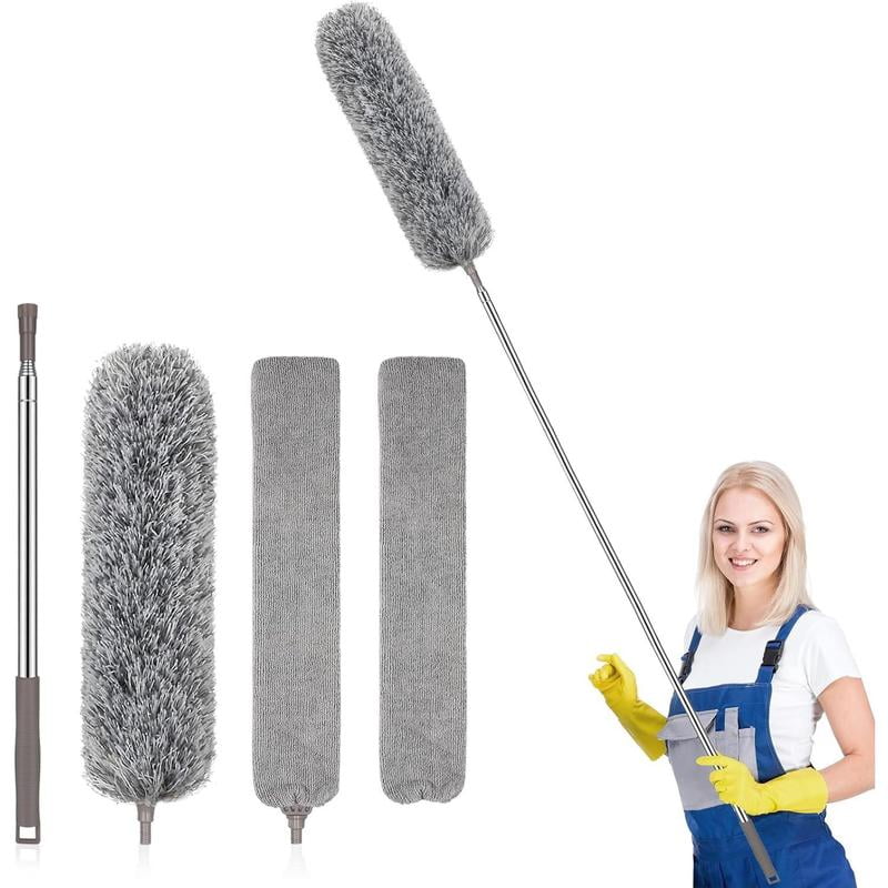 Dusters for Cleaning, 100-inch Extra-Long Floor Duster with Extension ...