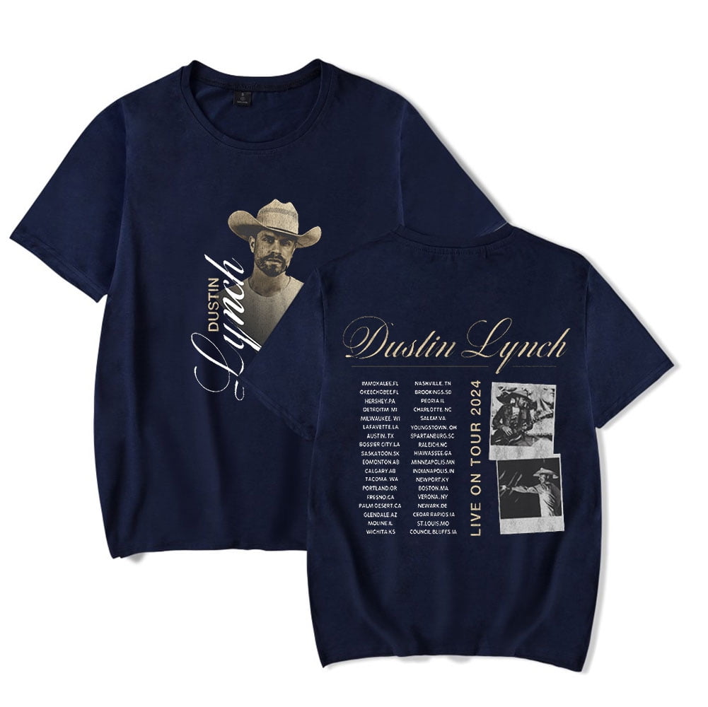 Dustin Lynch LIVE ON TOUR 2024 Men/Women T-Shirt Summer Streetwear ...