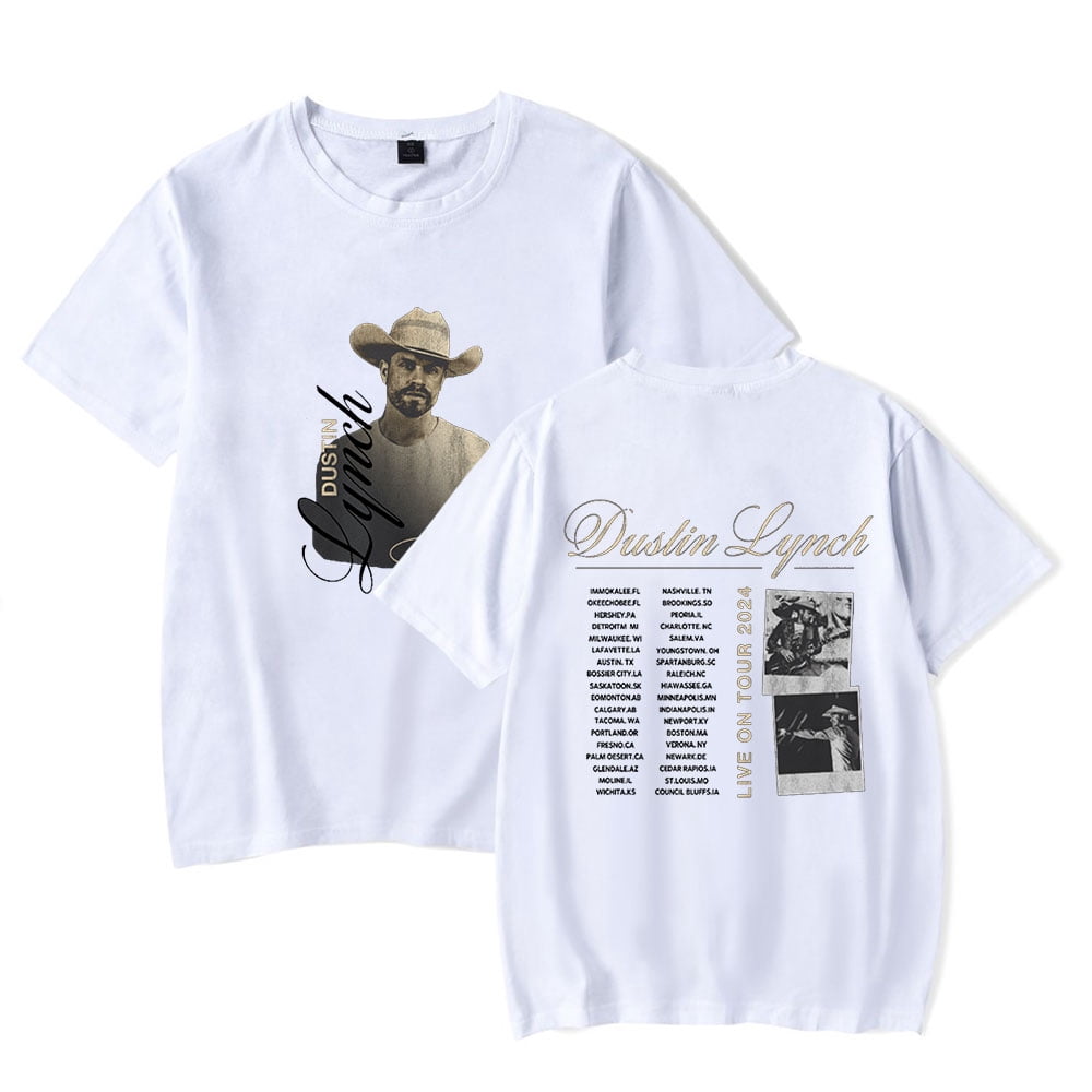 Dustin Lynch LIVE ON TOUR 2024 Men/Women T-Shirt Summer Streetwear ...