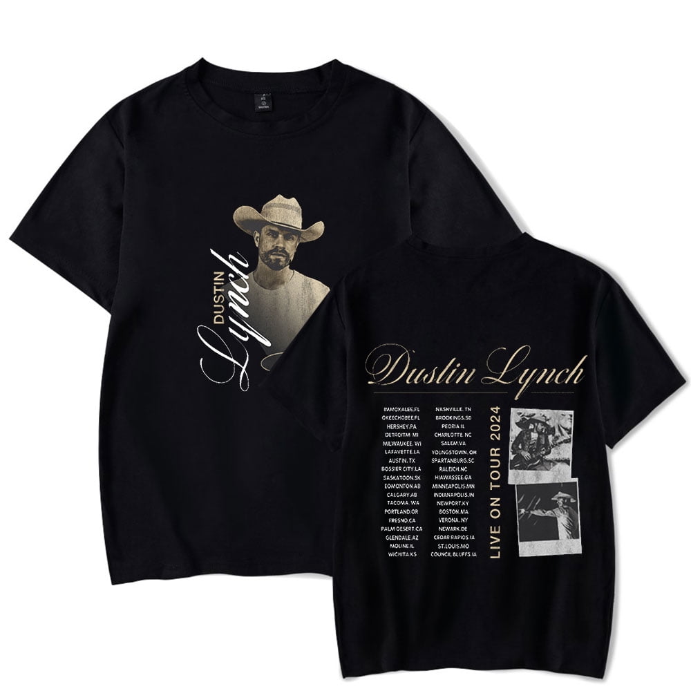 Dustin Lynch LIVE ON TOUR 2024 Men/Women T-Shirt Summer Streetwear ...