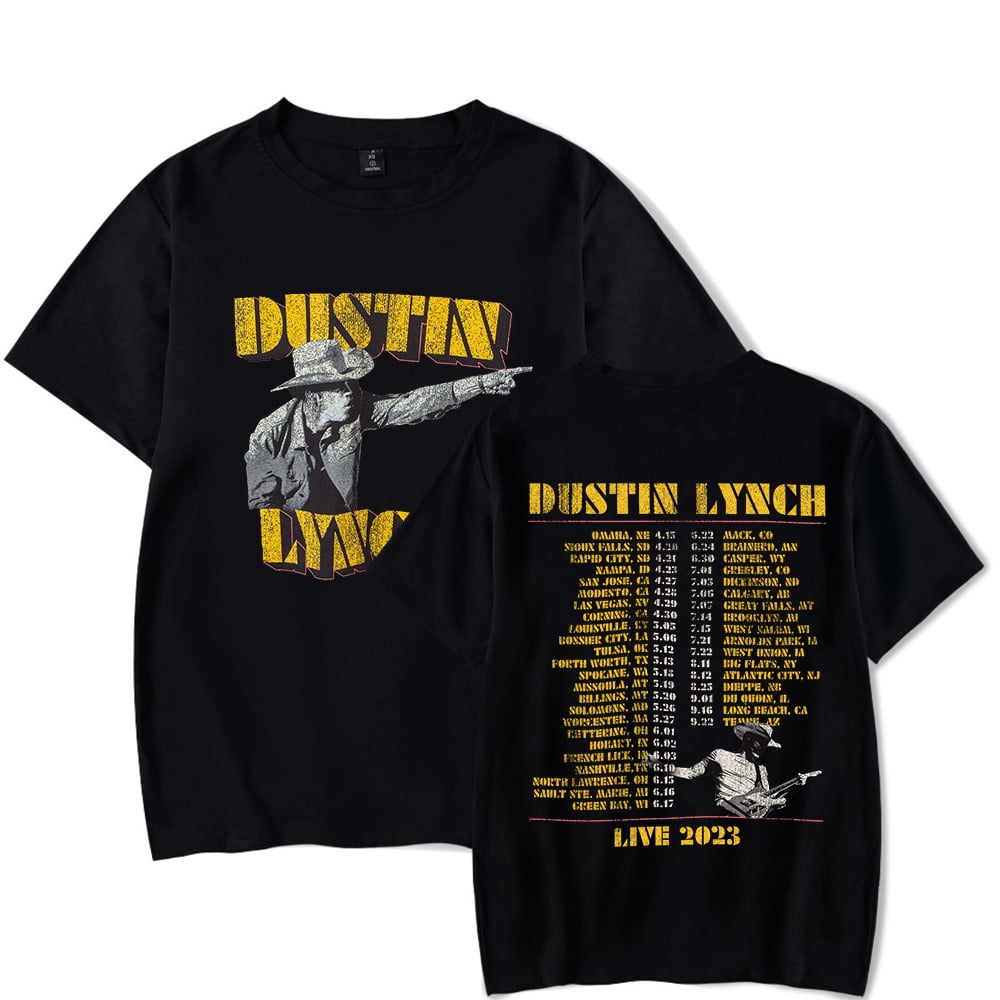 Dustin Lynch Live Tour Merch T-Shirt Tee Cosplay Men/Women Summer ...