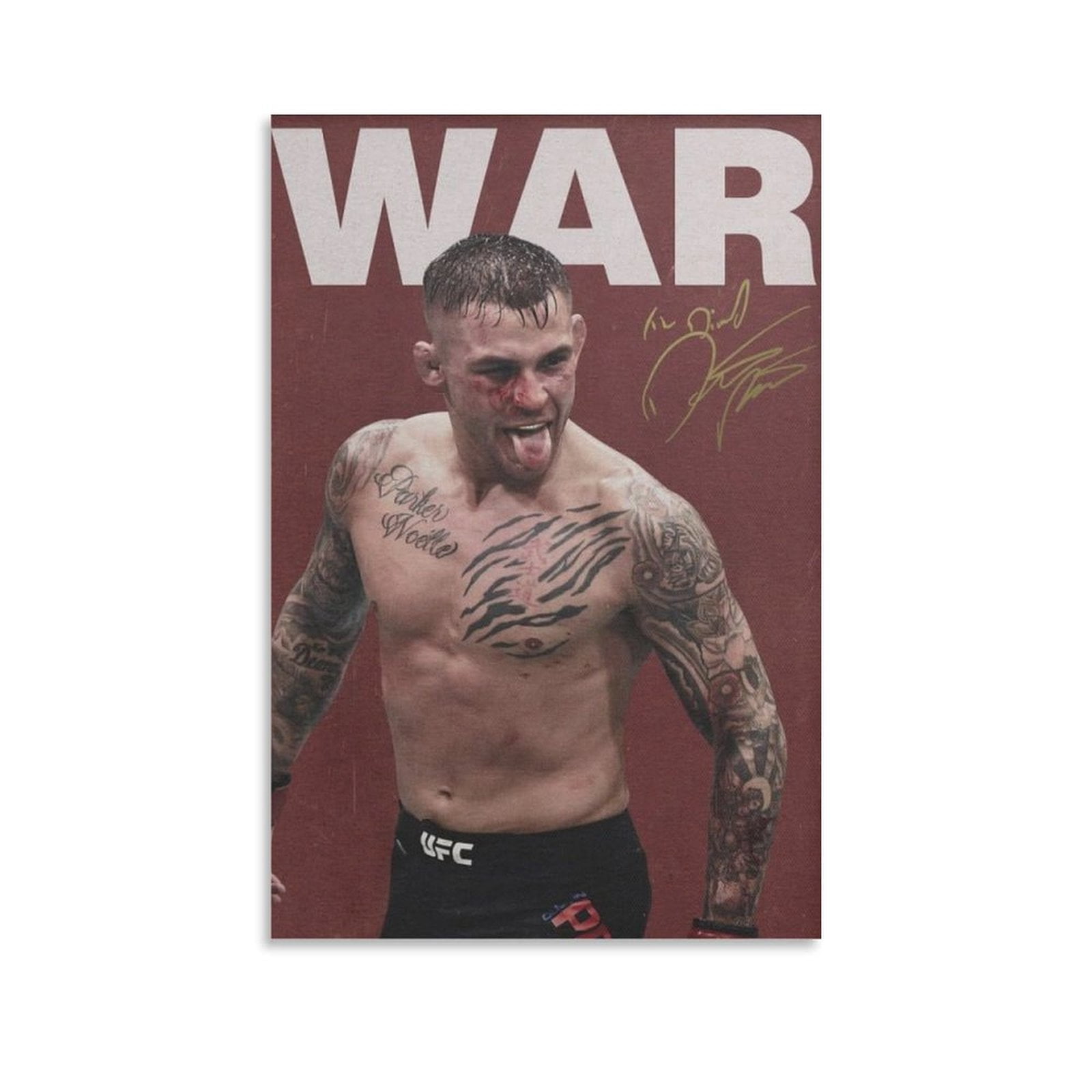 Dustin Poirier Canvas Poster Picture Print Canvas Poster Wall Paint Art ...