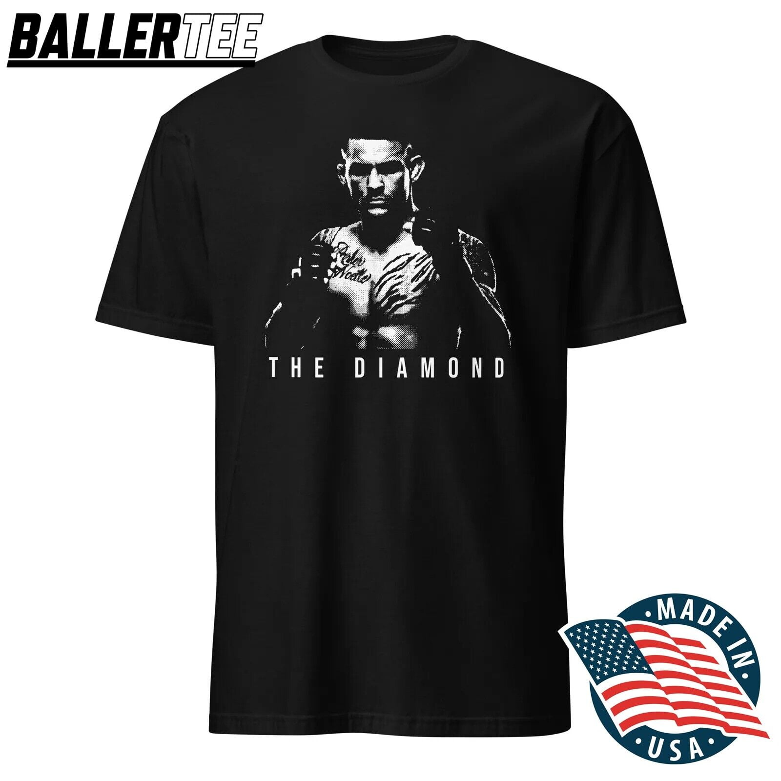 Dustin Poirier Shirt The Diamond Vintage Unisex Black T-Shirt War Hat ...