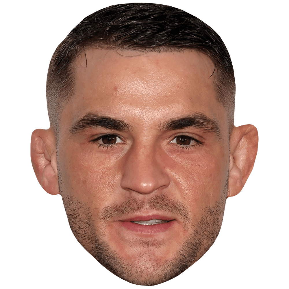 Dustin Poirier (Stubble) Celebrity Mask, Flat Card Face, Fancy Dress ...