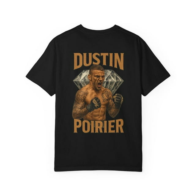Dustin Poirier T-shirt, UFC Fighter Tee, Unisex Garment-Dyed Shirt, Fan ...