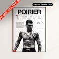 Dustin Poirier poster Wall, MMA, Fighter, Gym, UFC Fan Room Decor ...