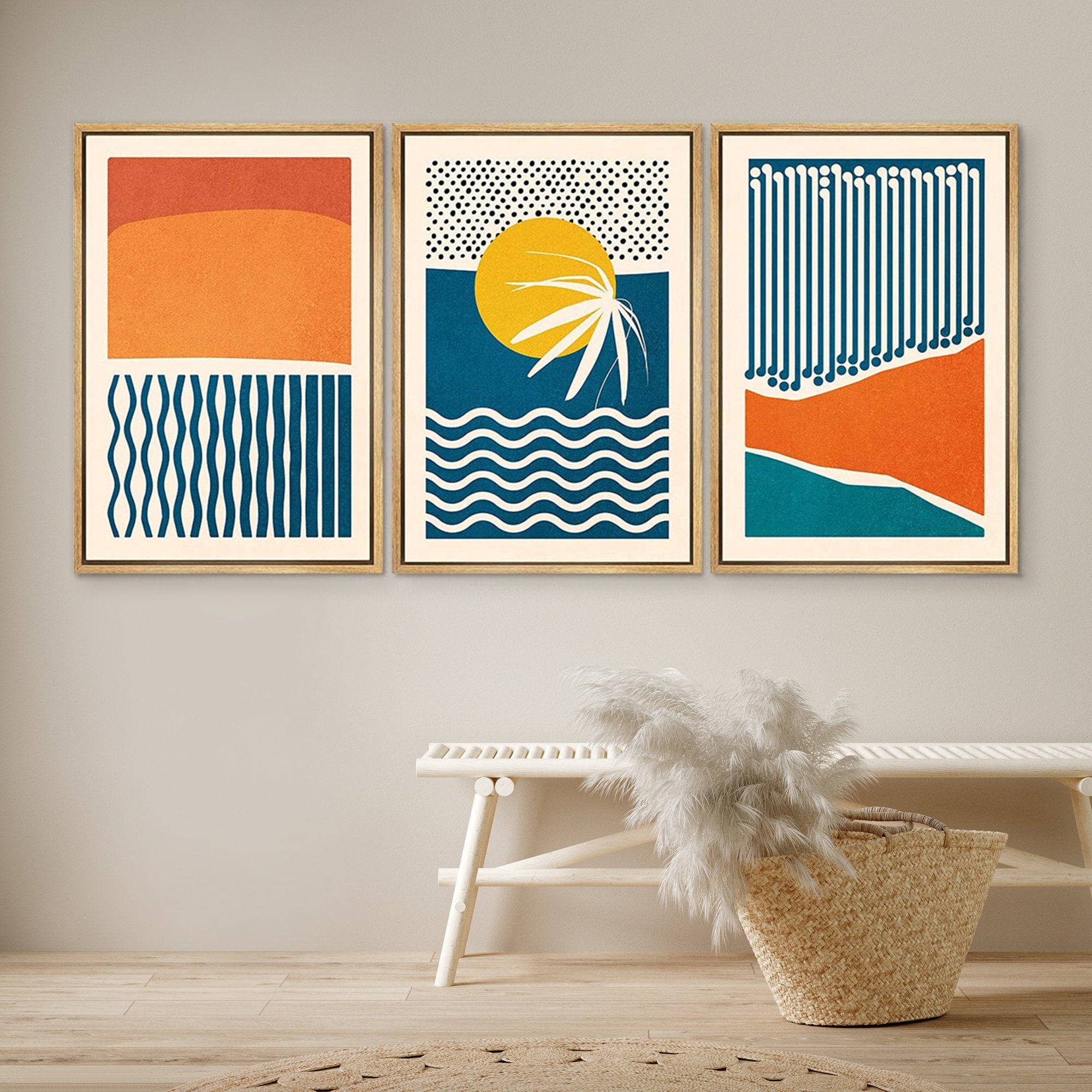 DustinWay Art Print Color Blocks Abstract Shapes Illustrations Mid ...