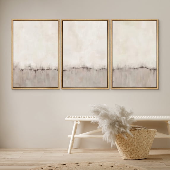 DustinWay Art Print Set Beige Grey Abstract Landscape Modern Art ...