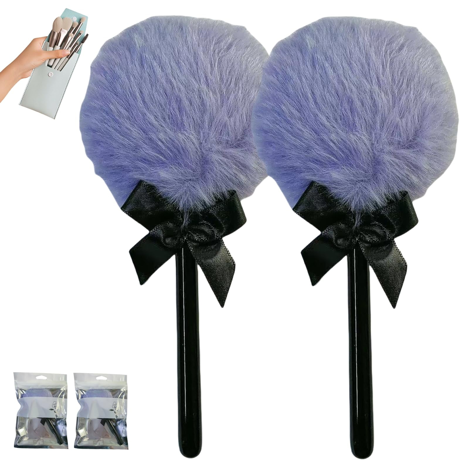 Dusting Powder Puff Lollipop, Lollipop Duster Body Powder Puff, Soft ...