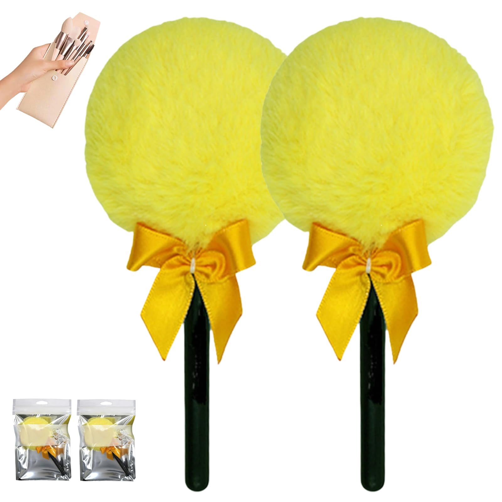 Dusting Powder Puff Lollipop, Lollipop Duster Body Powder Puff, Soft ...