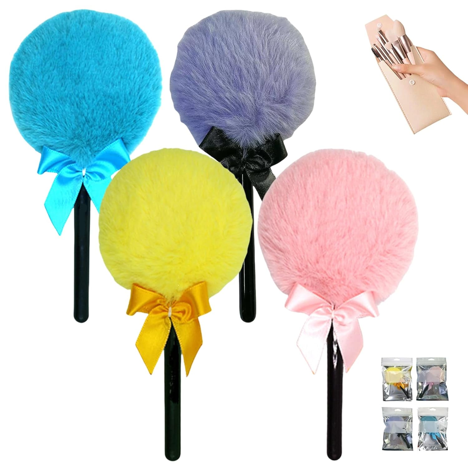 Dusting Powder Puff Lollipop, Lollipop Makeup Puff Loose Powder Puff ...
