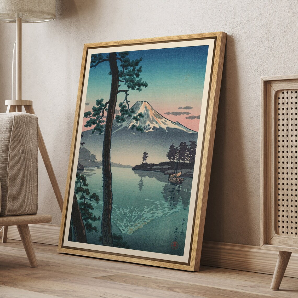 Dustinway Print Wall Art Fuji From Tago Bay By Tsuchiya Koitsu Ukiyo-E ...