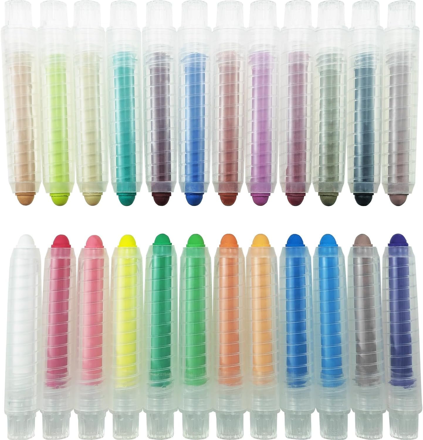 Dustless Chalk,24 Pack Dustless Chalk Non-toxic Colored Chalk 1.0mm Tip ...