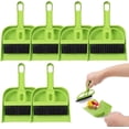 Dustpan and Broom Set for Desk: 6 Pack Mini Handheld Cleaning Broom and ...