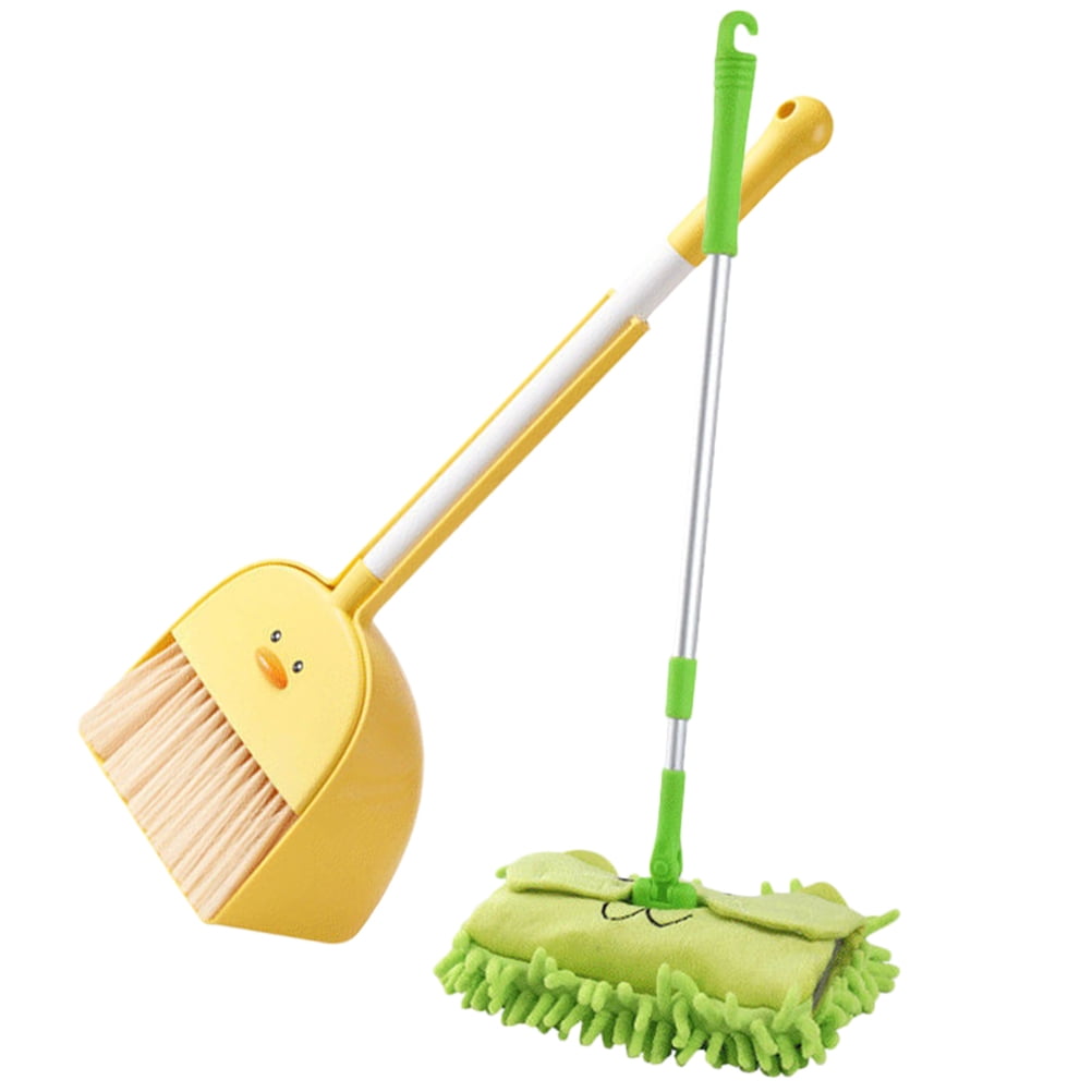 Dustpan Brooms Children's Mop Mini Sweeping and Mopping Toy Set 3 ...