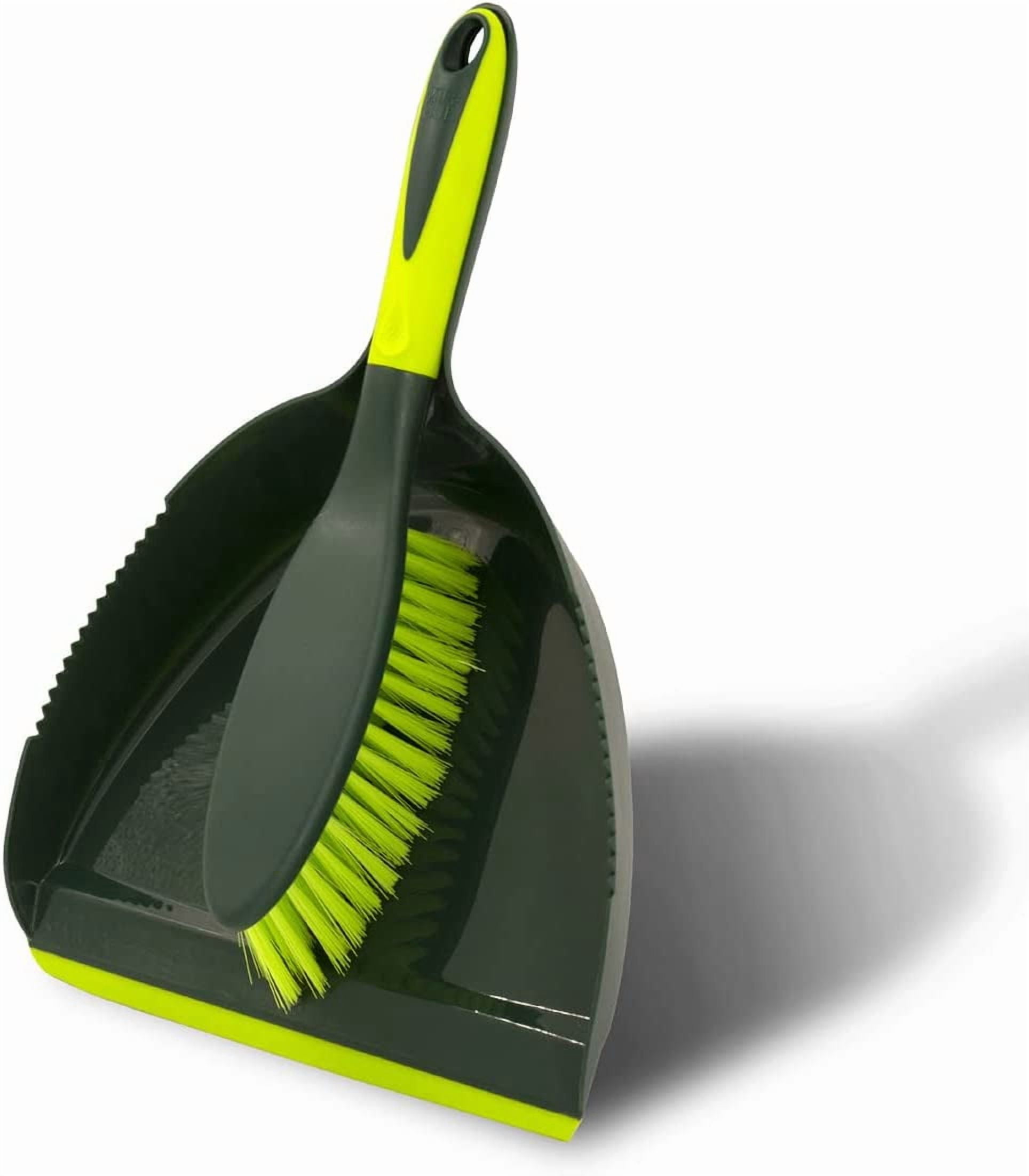 Dustpan and Brush Set | Nesting Snap-On Design | Portable, Compact Dust ...