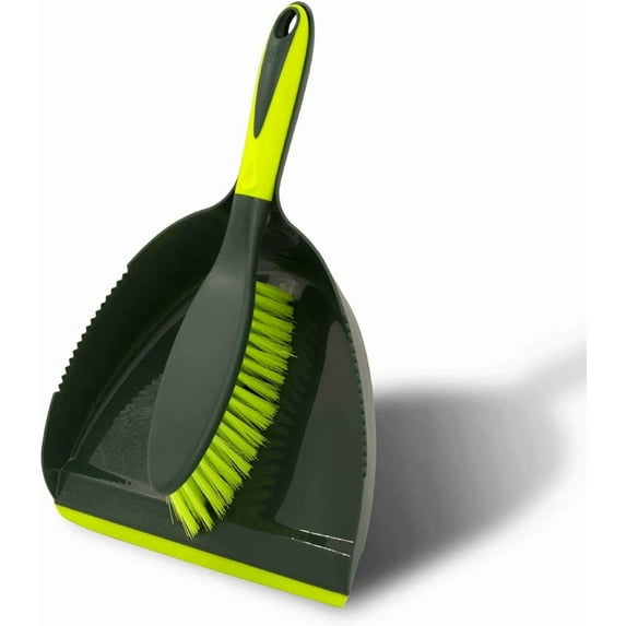 Dustpan and Brush Set | Nesting Snap-On Design | Portable, Compact Dust ...