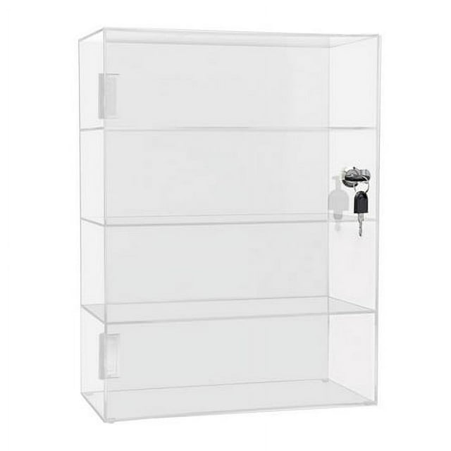 Dustproof Clear Acrylic Display Case Countertop Box Shelves Showcase w ...