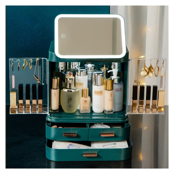 Dustproof Makeup Storage Organizer Box,Cosmetics Organizer Storage with ...