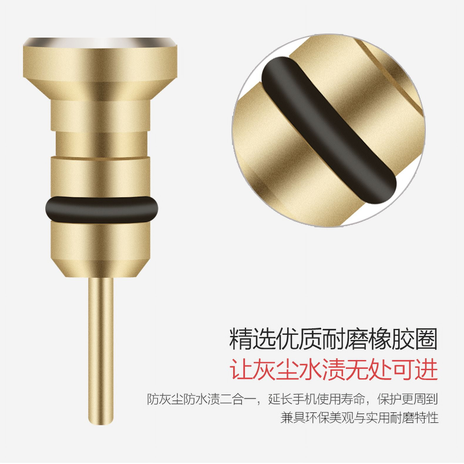 Dustproof Type-C and Micro USB Adapter with Metal Plug for iPhone and ...