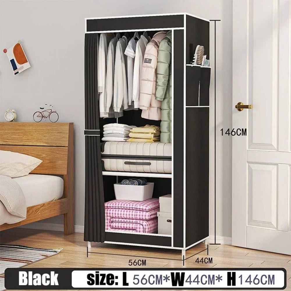 Dustproof Wardrobe Simple Storage Cabinet Multi Layer Storage Bedroom ...