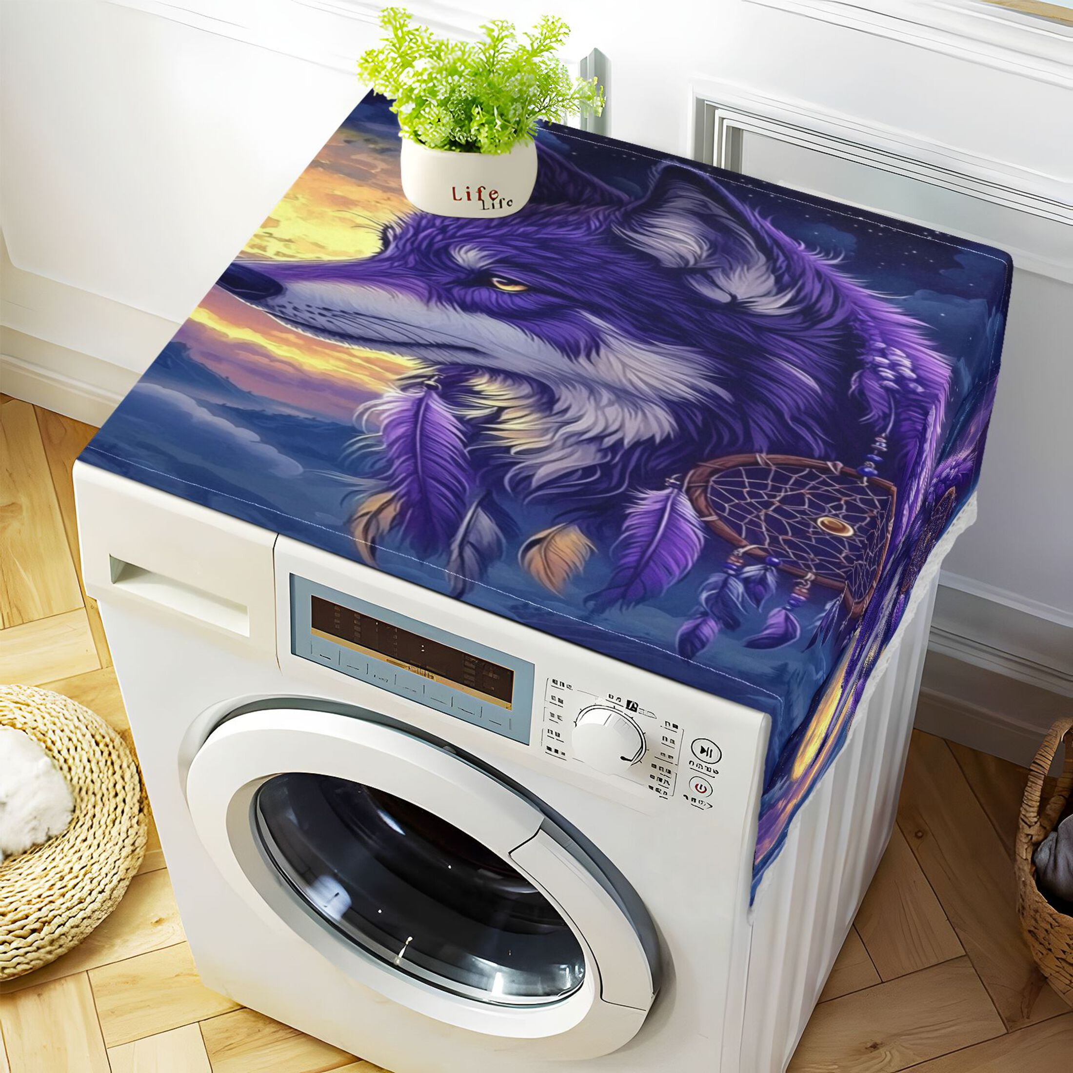 Dustproof Washing Machine Cloth Washer and Dryer Top Covers, Fridge ...