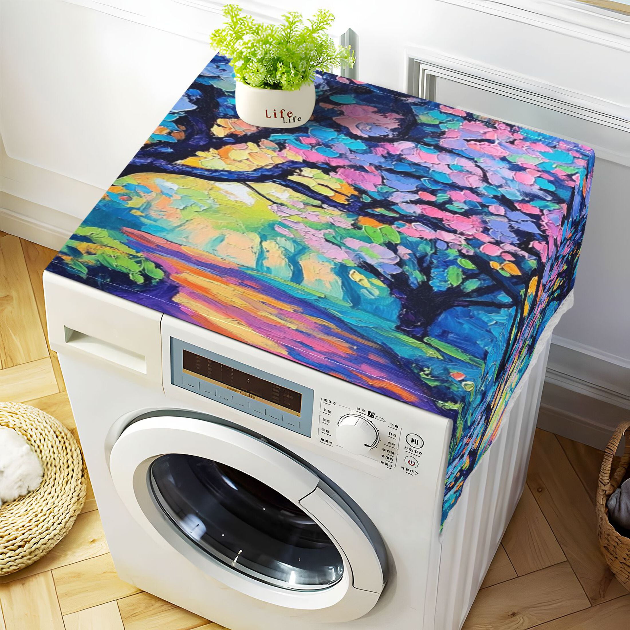 Dustproof Washing Machine Cloth Washer and Dryer Top Covers, Fridge ...