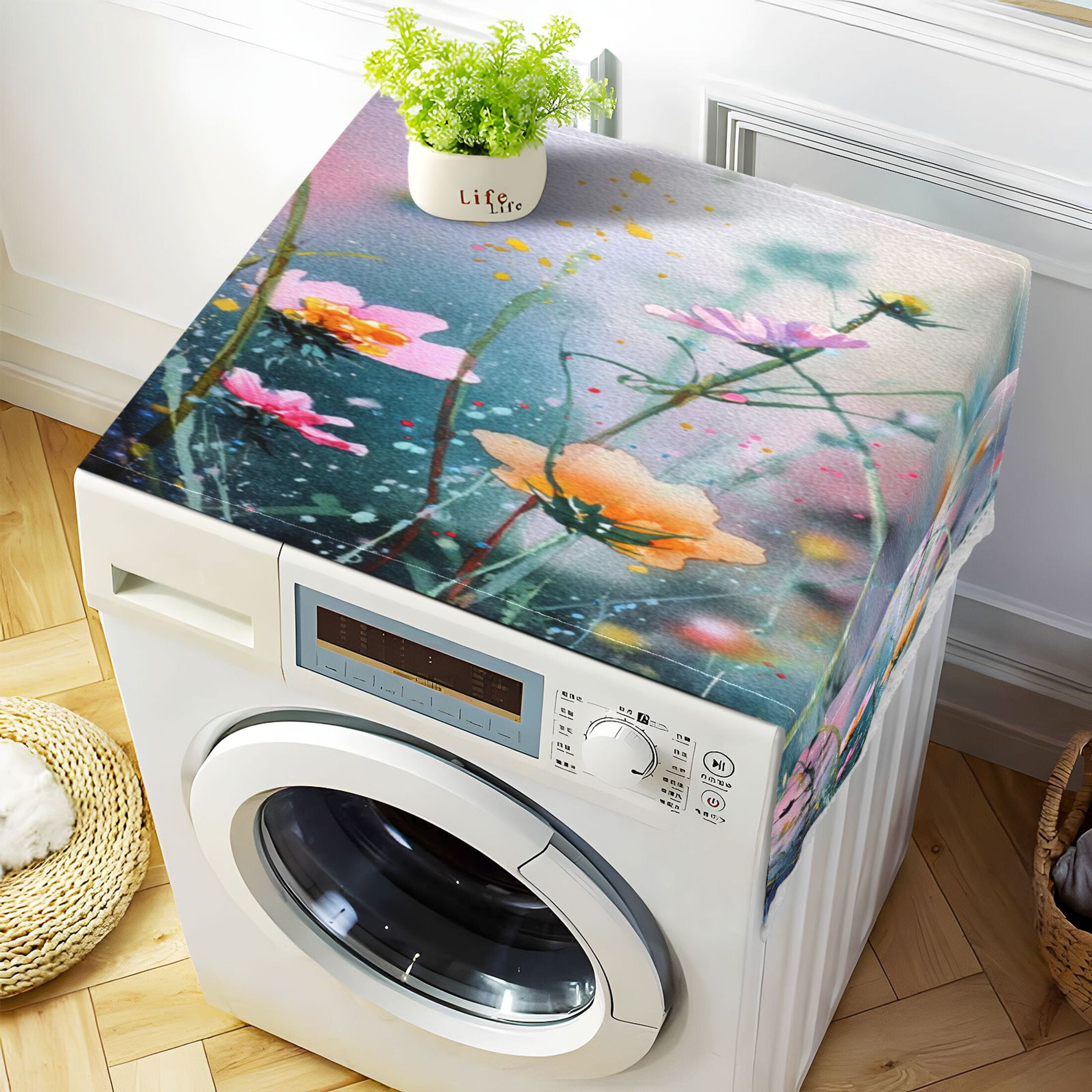 Dustproof Washing Machine Cloth Washer and Dryer Top Covers, Fridge ...