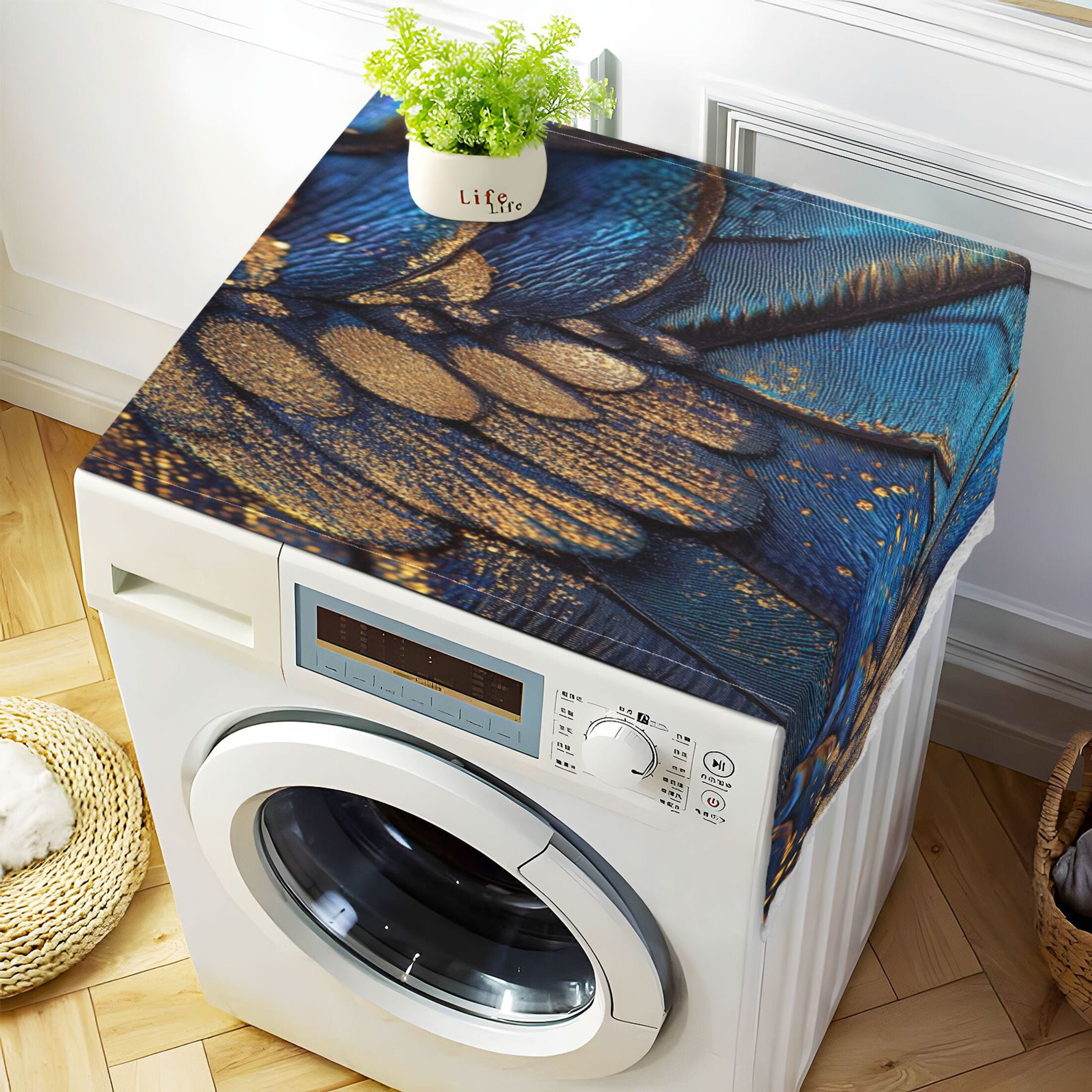 Dustproof Washing Machine Cloth Washer and Dryer Top Covers, Fridge ...