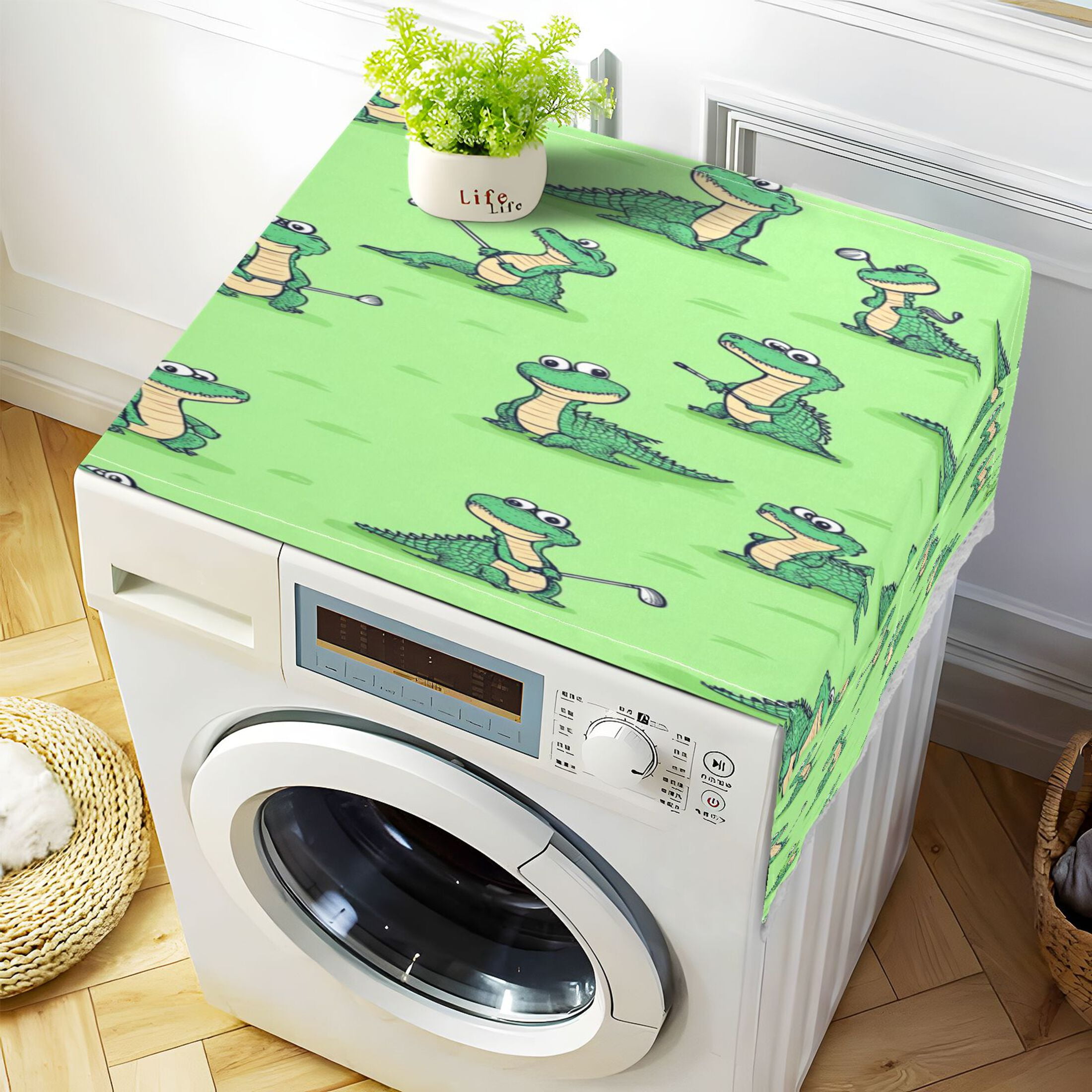 Dustproof Washing Machine Cloth Washer and Dryer Top Covers, Fridge ...
