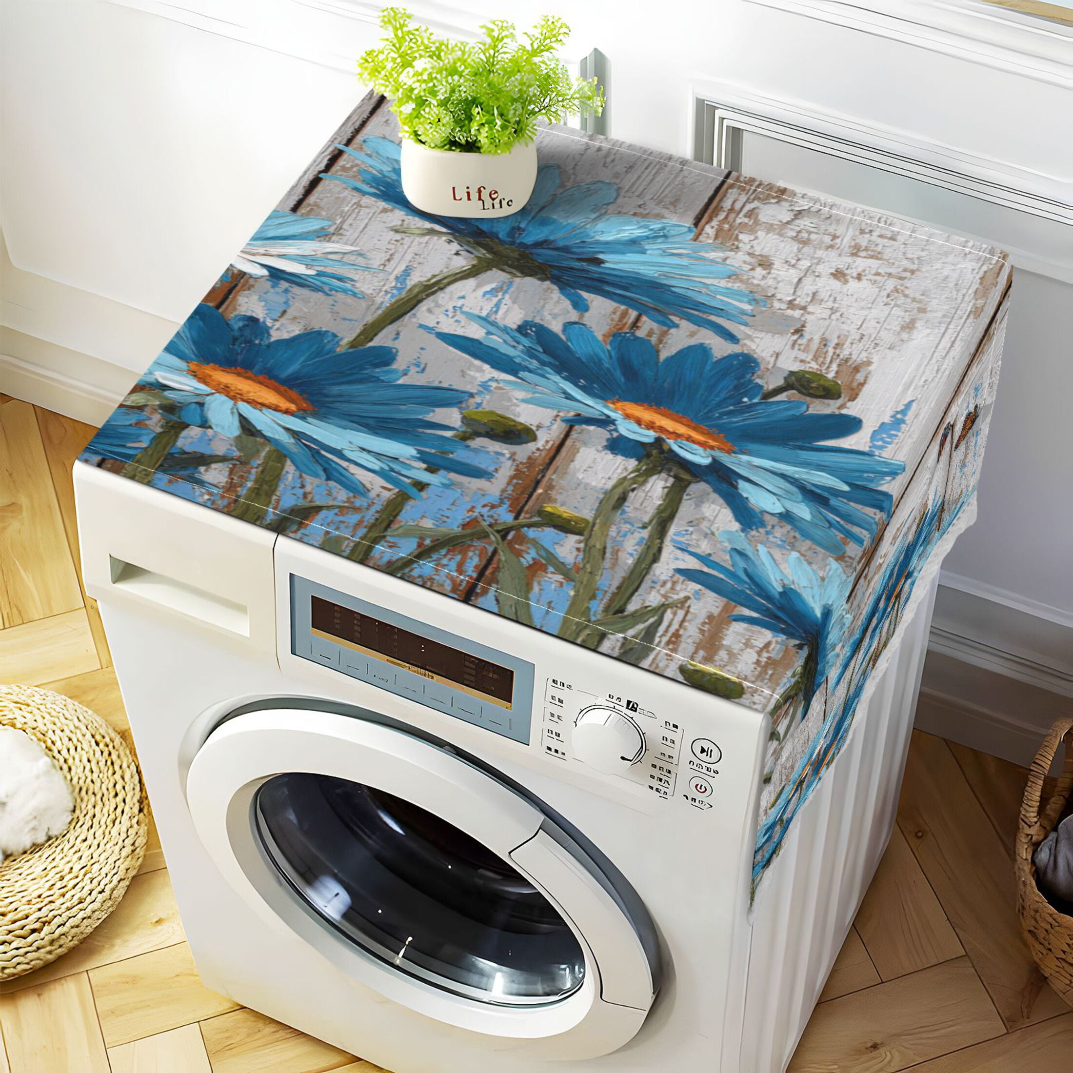 Dustproof Washing Machine Cloth Washer and Dryer Top Covers, Fridge ...