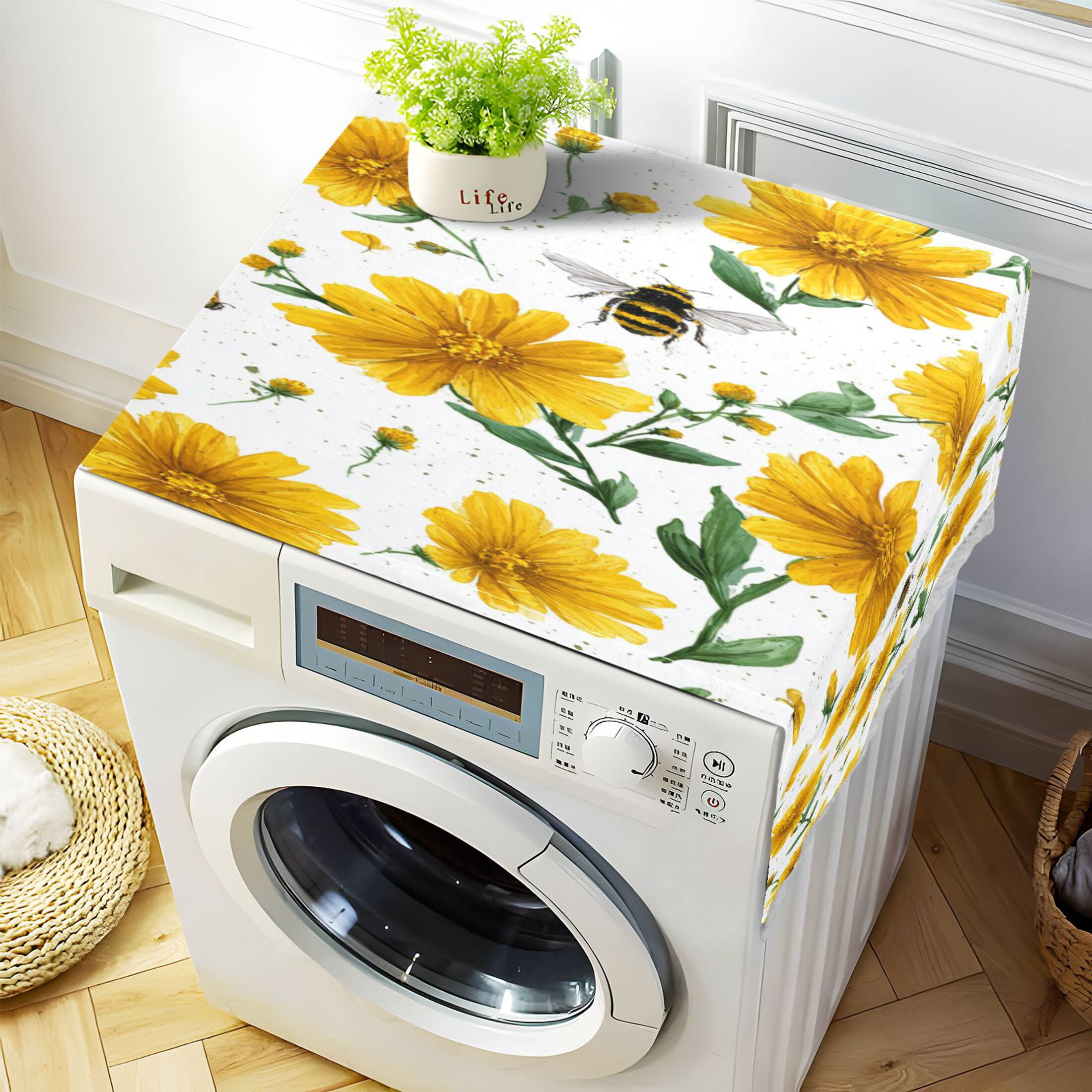 Dustproof Washing Machine Cloth Washer and Dryer Top Covers, Fridge ...