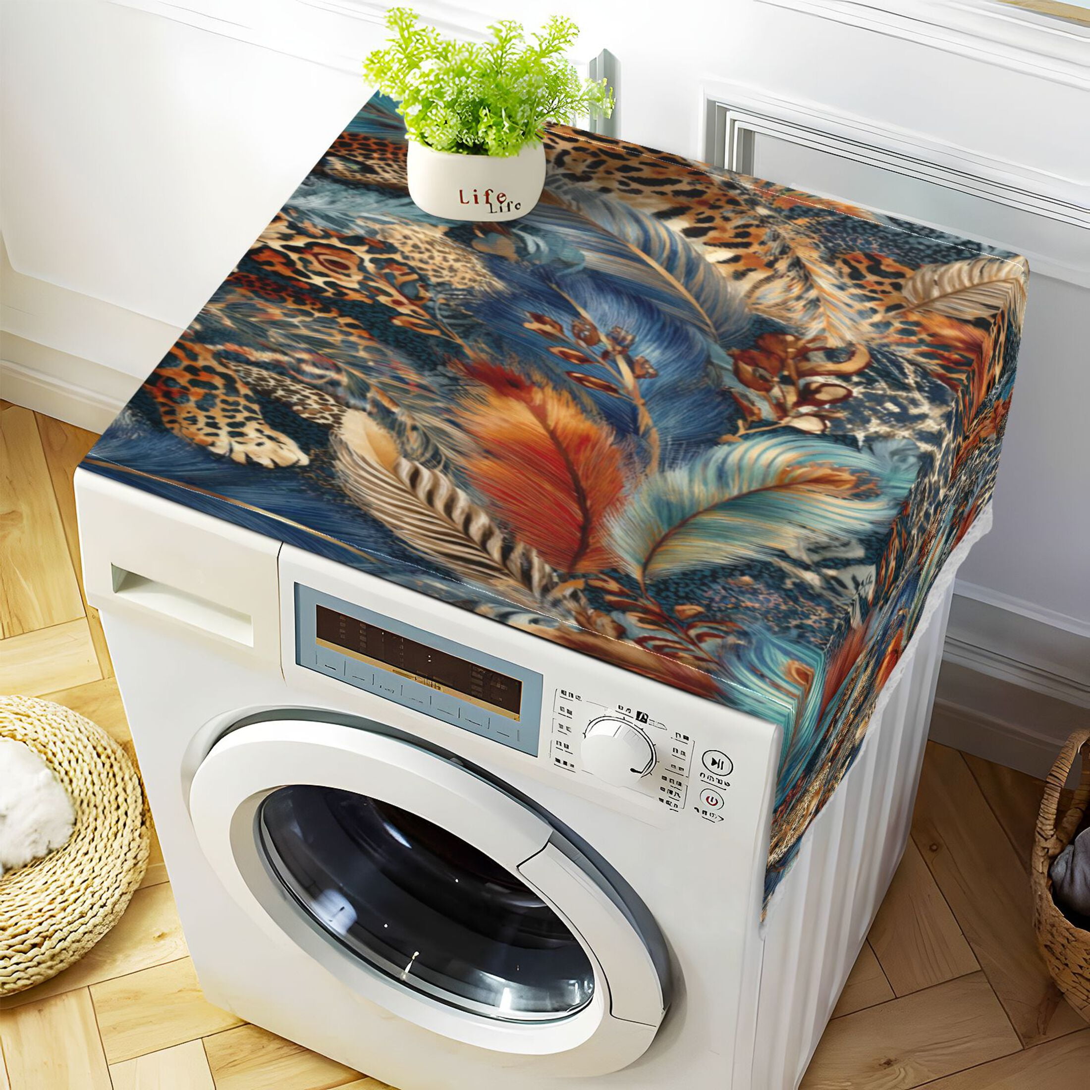 Dustproof Washing Machine Cloth Washer and Dryer Top Covers, Fridge ...
