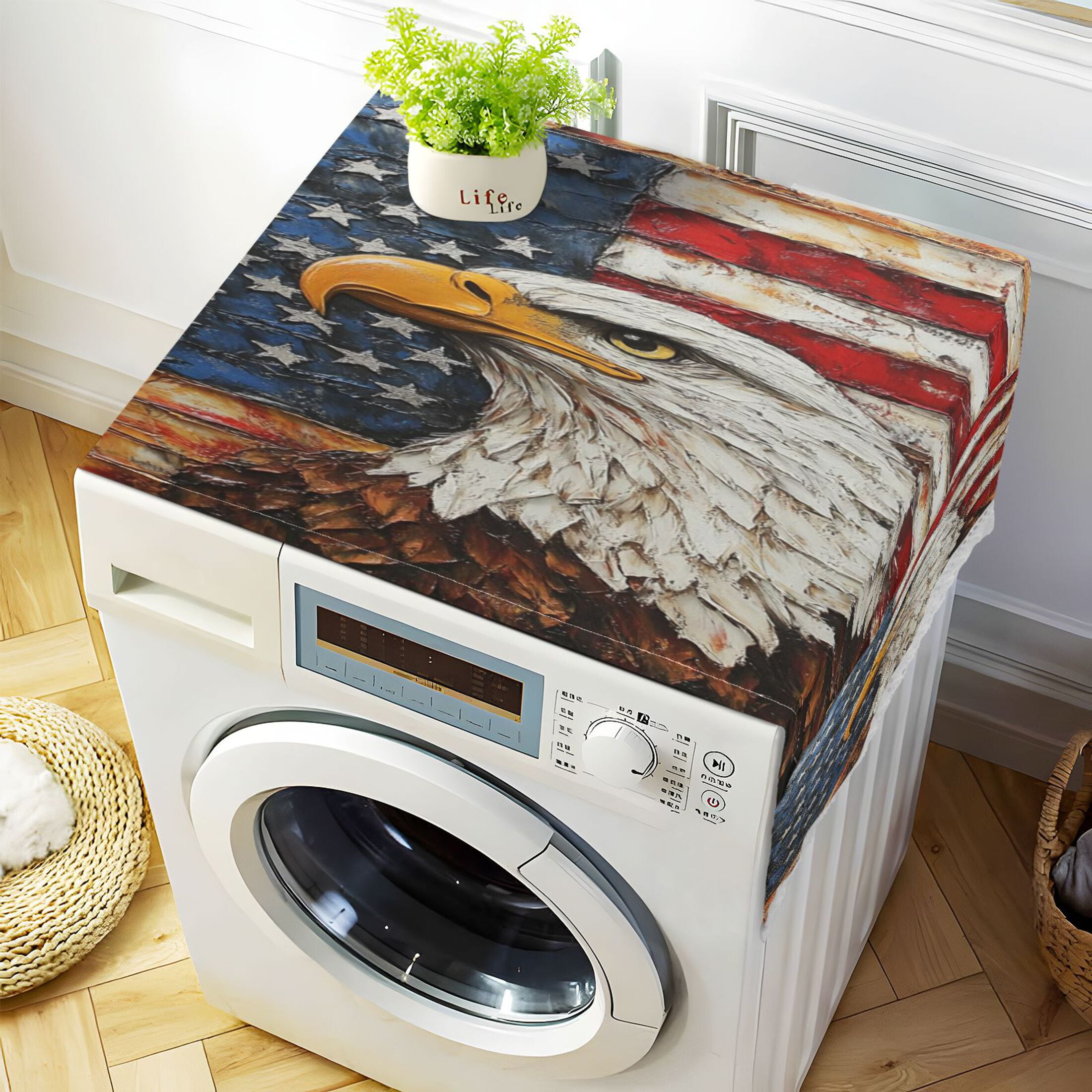Dustproof Washing Machine Cloth Washer and Dryer Top Covers, Fridge ...