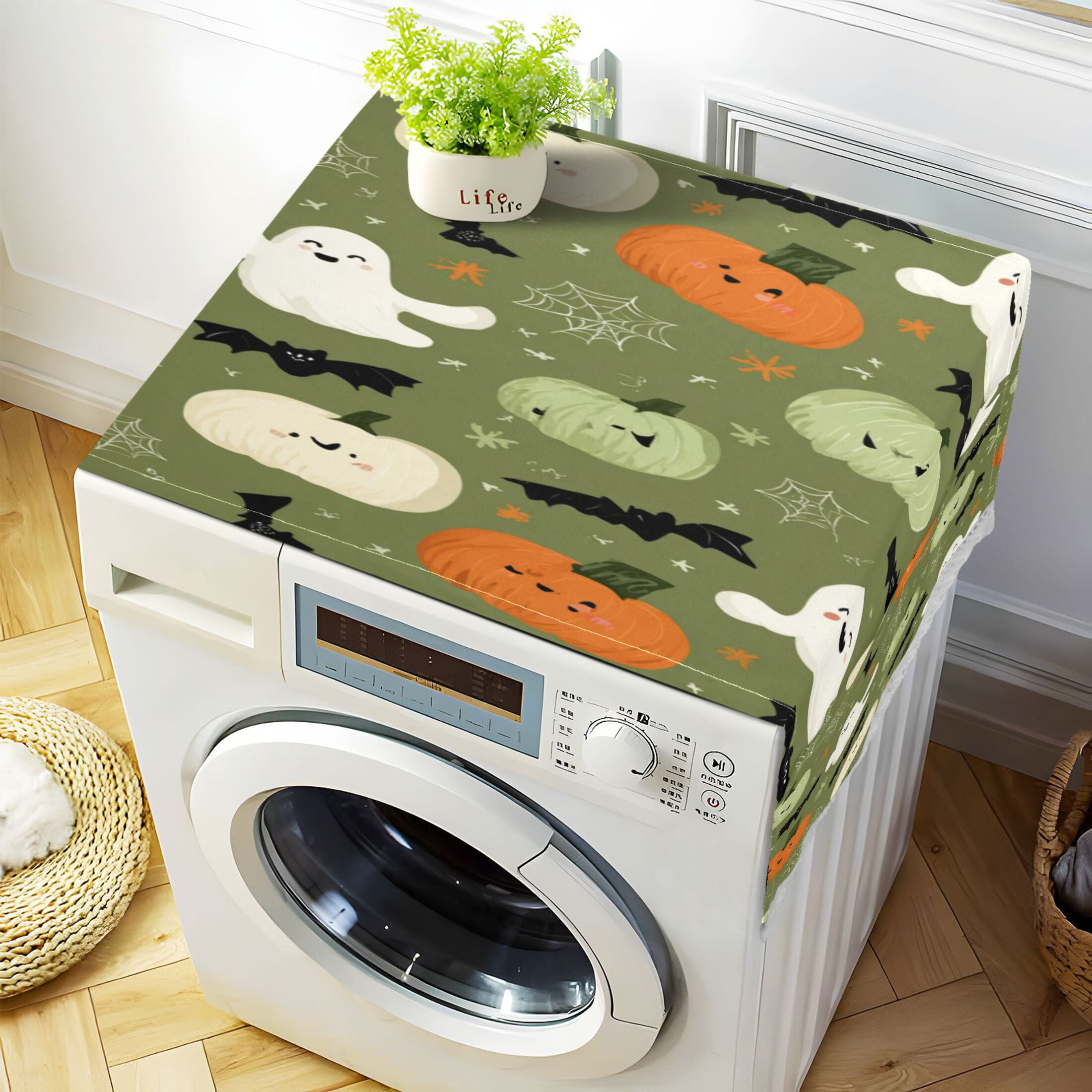 Dustproof Washing Machine Cloth Washer and Dryer Top Covers, Fridge ...