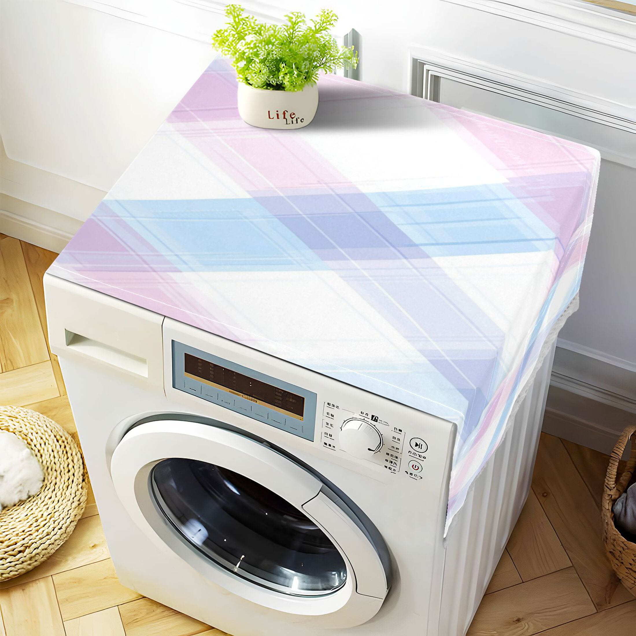 Dustproof Washing Machine Cloth Washer and Dryer Top Covers, Fridge ...