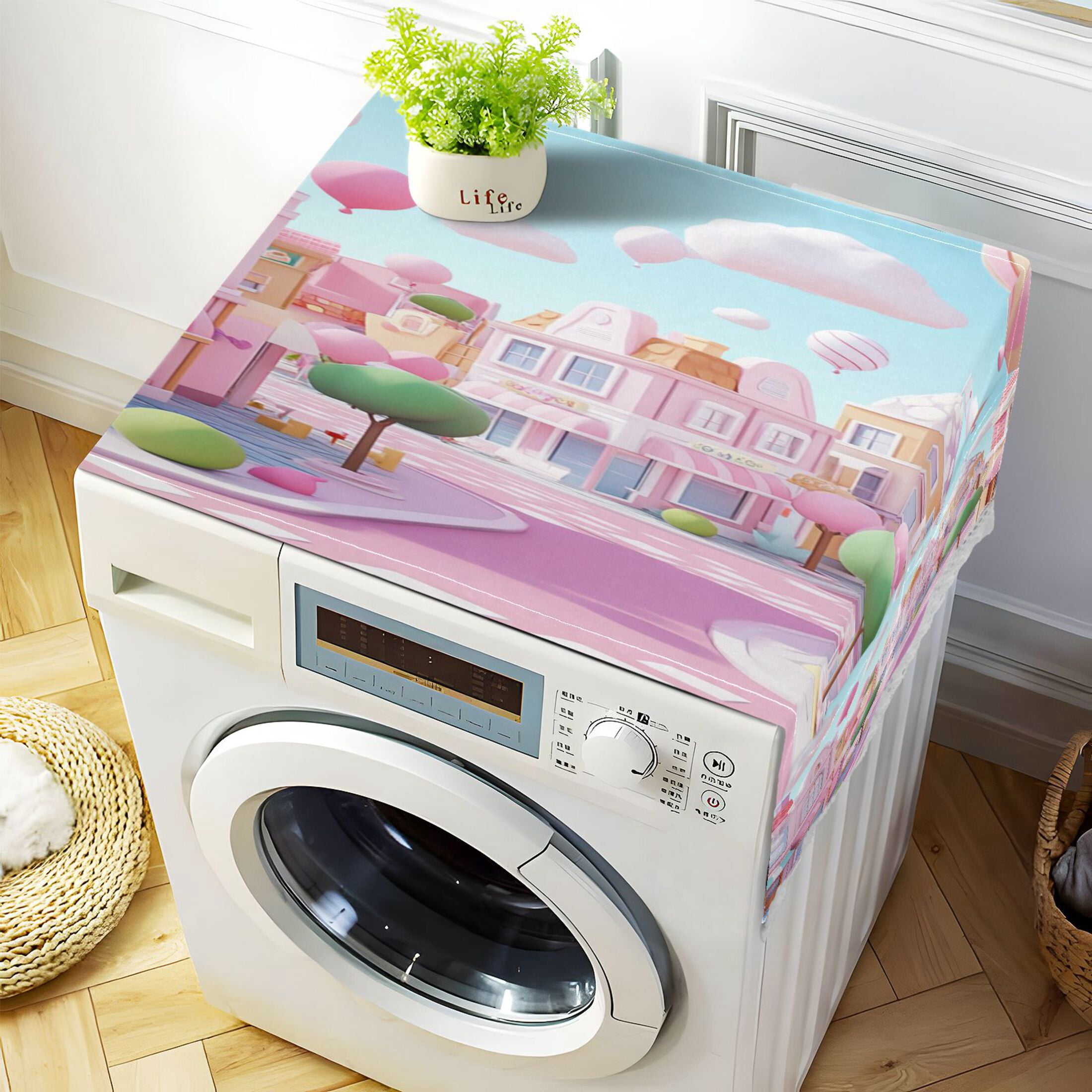 Dustproof Washing Machine Cloth Washer and Dryer Top Covers, Fridge ...
