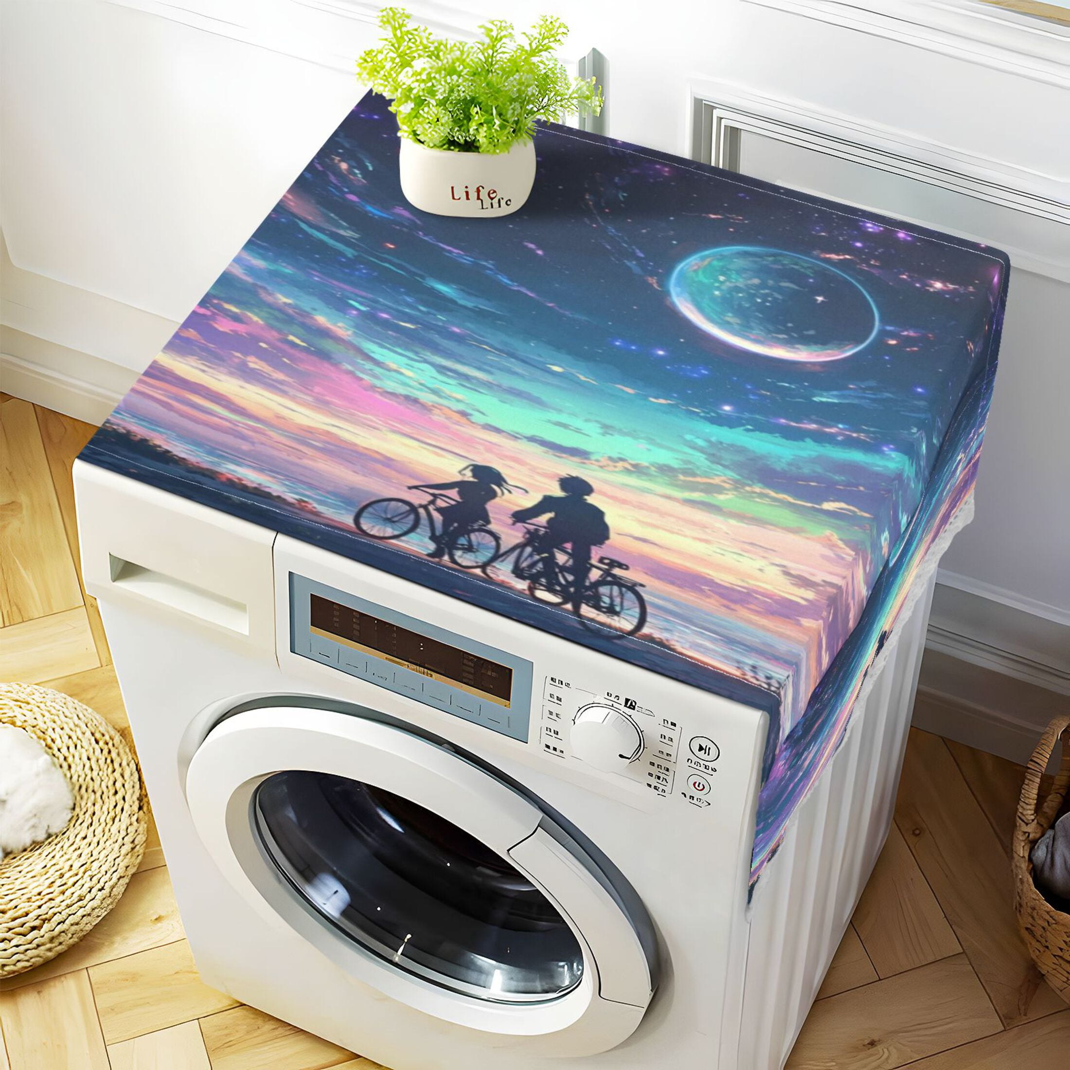 Dustproof Washing Machine Cloth Washer and Dryer Top Covers, Fridge ...