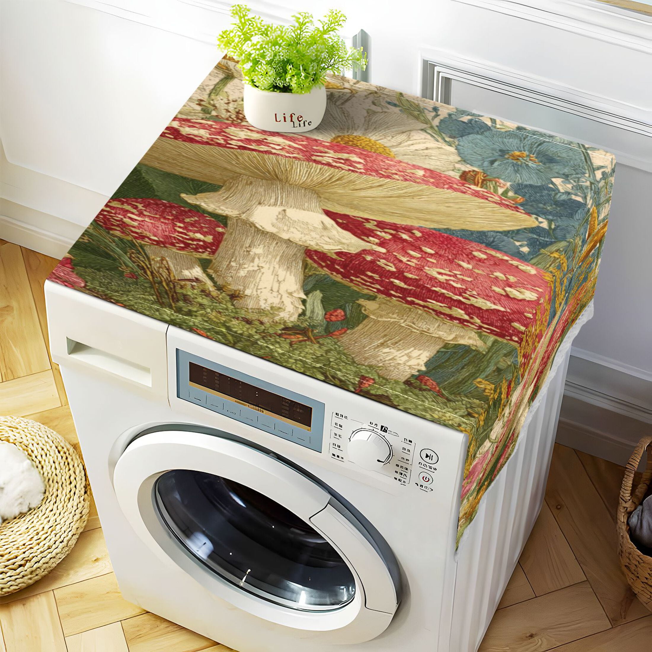 Dustproof Washing Machine Cloth Washer and Dryer Top Covers, Fridge ...