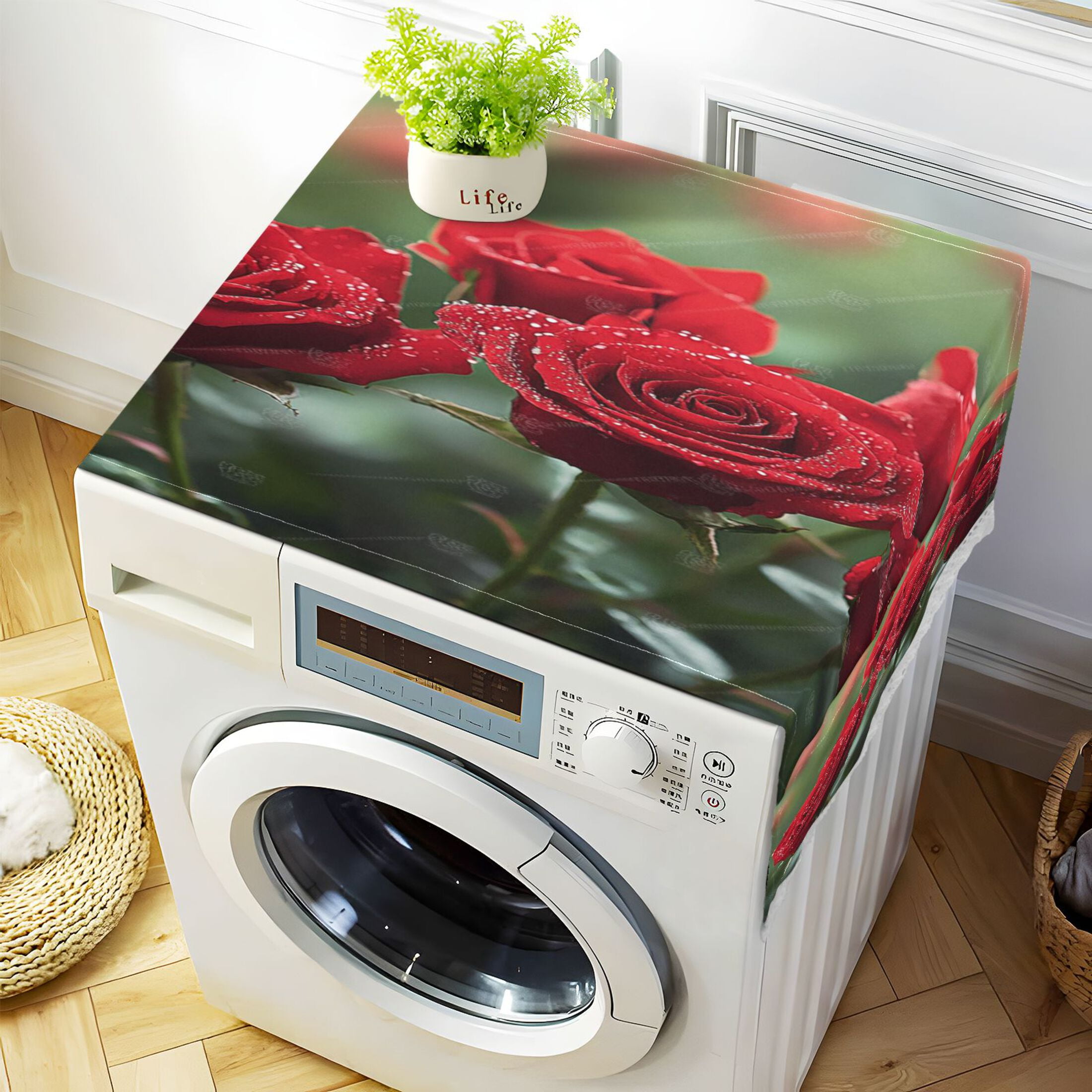 Dustproof Washing Machine Cloth Washer and Dryer Top Covers, Fridge ...