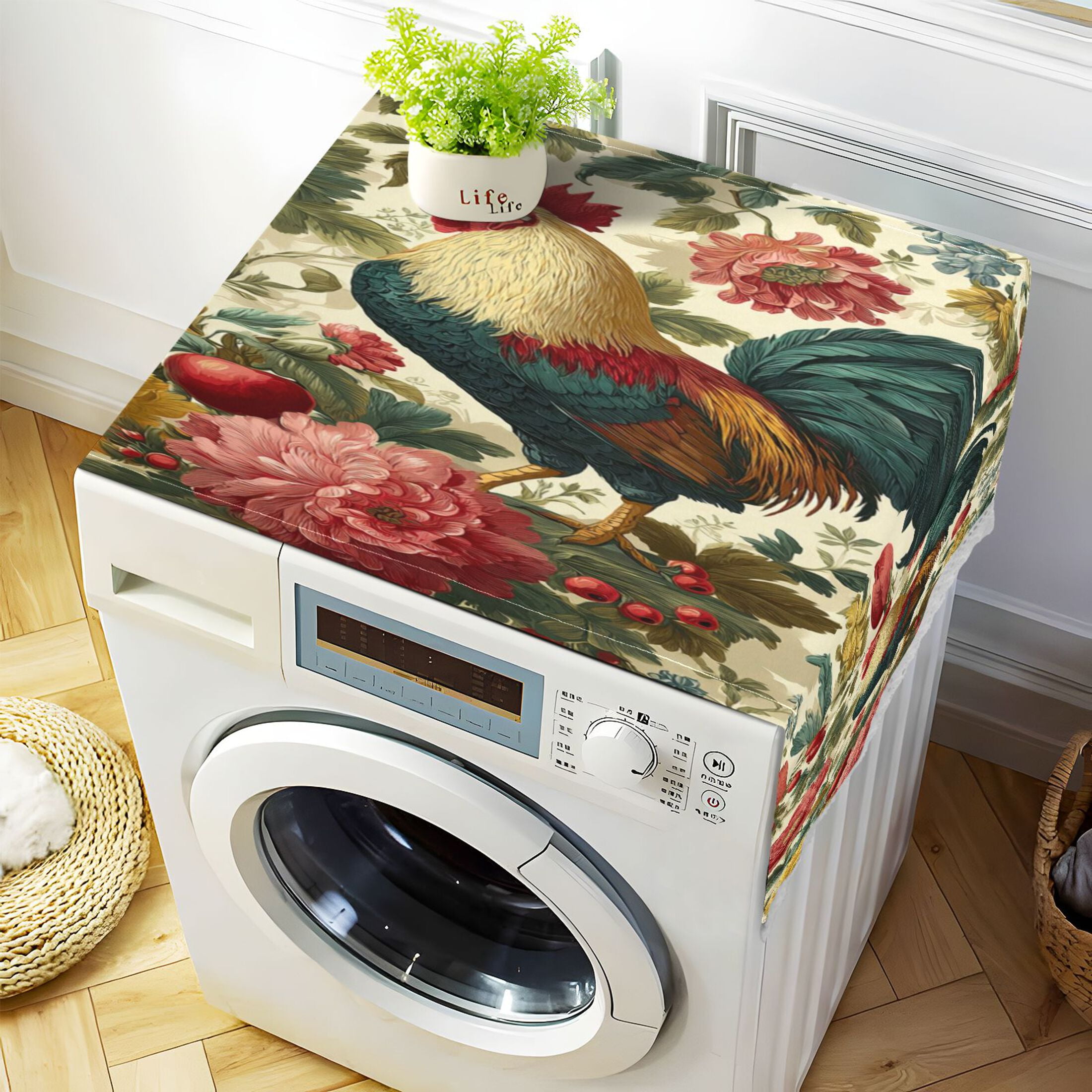 Dustproof Washing Machine Cloth Washer and Dryer Top Covers, Fridge ...