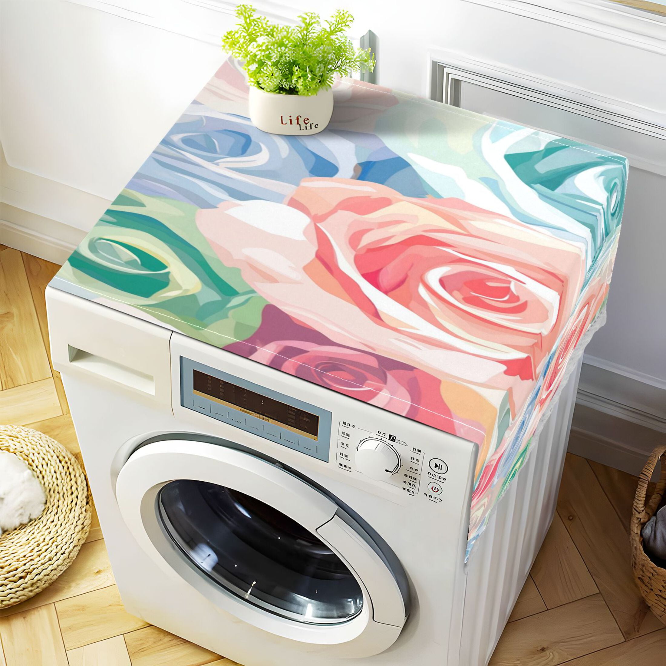 Dustproof Washing Machine Cloth Washer and Dryer Top Covers, Fridge ...