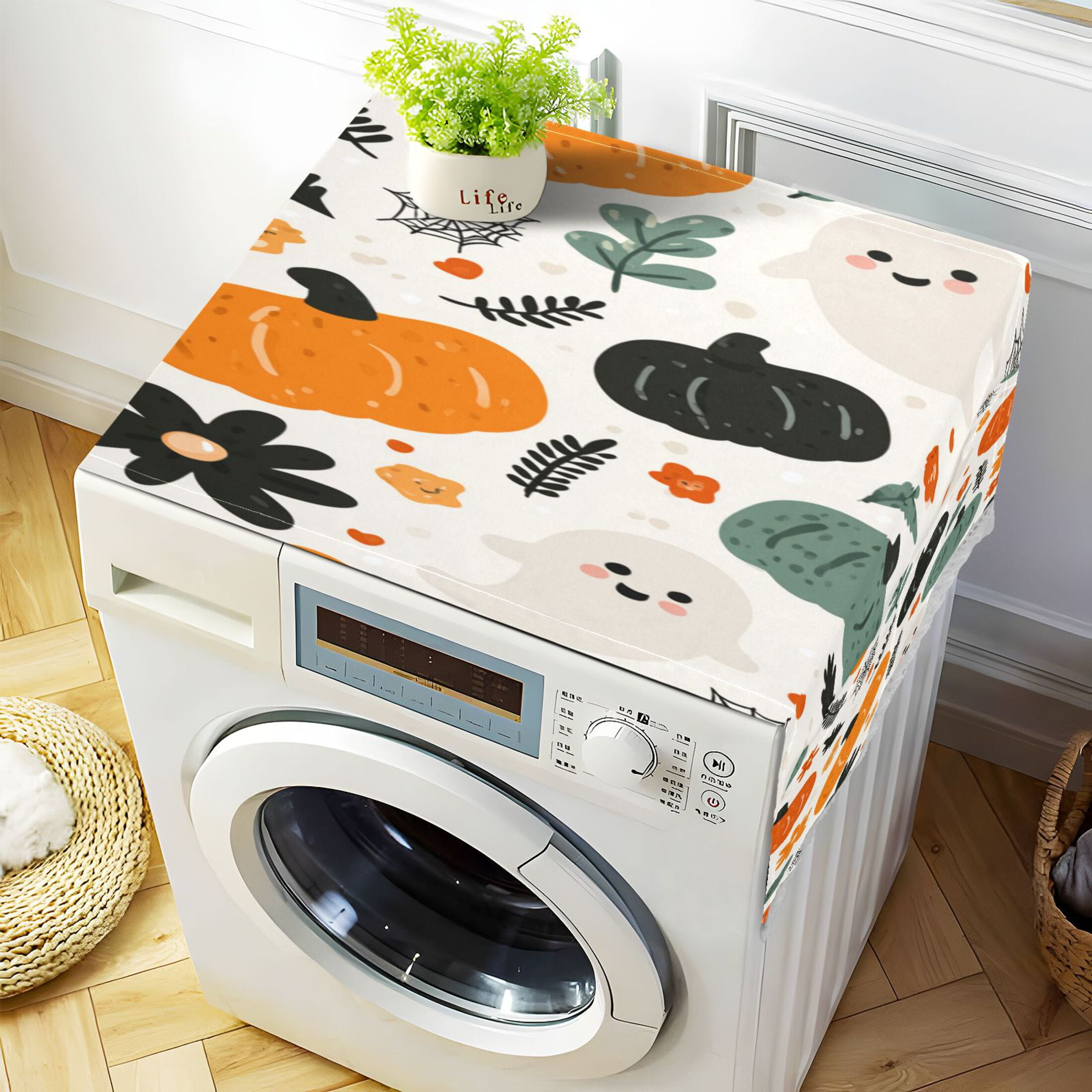 Dustproof Washing Machine Cloth Washer and Dryer Top Covers, Fridge ...
