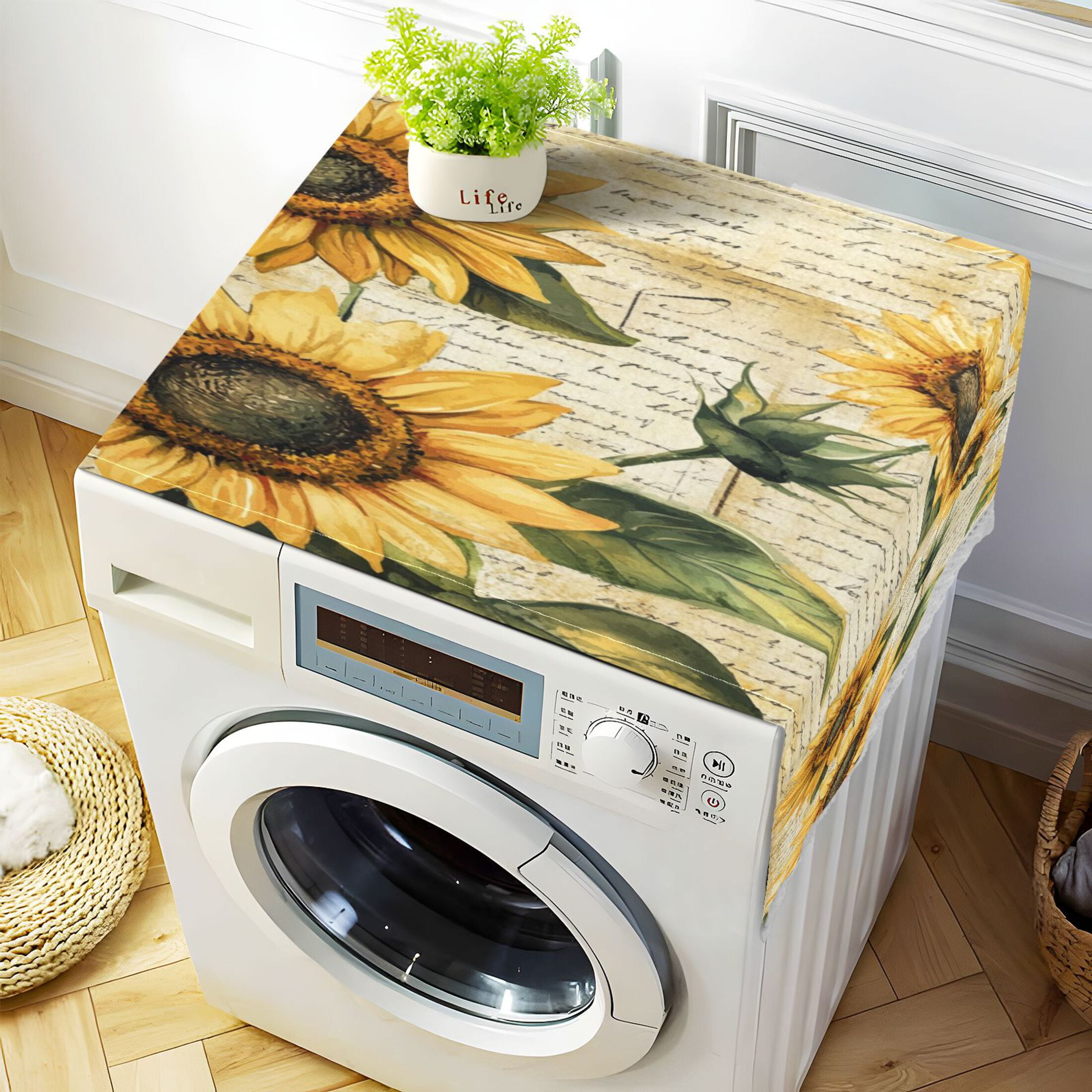 Dustproof Washing Machine Cloth Washer and Dryer Top Covers, Fridge ...