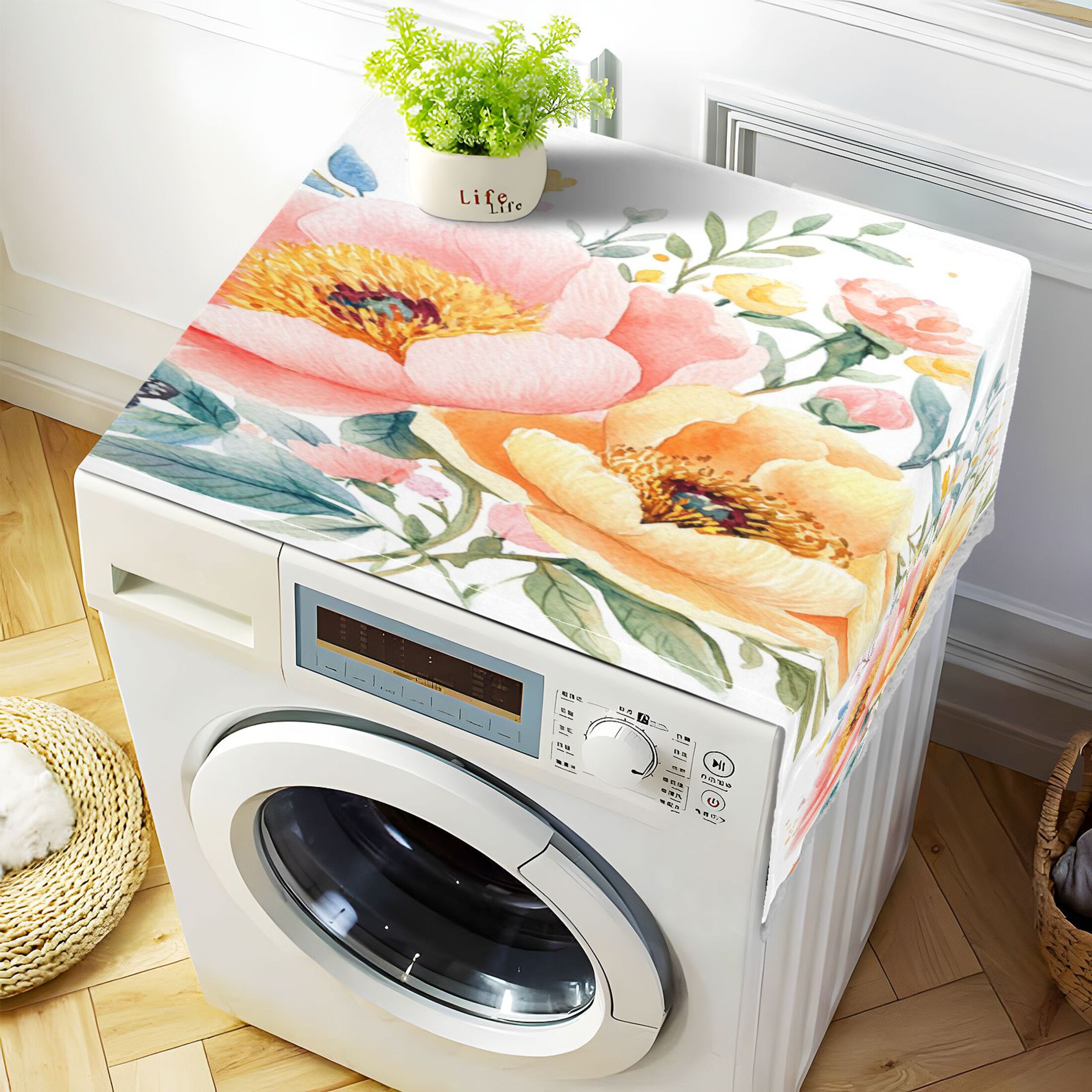 Dustproof Washing Machine Cloth Washer and Dryer Top Covers, Fridge ...